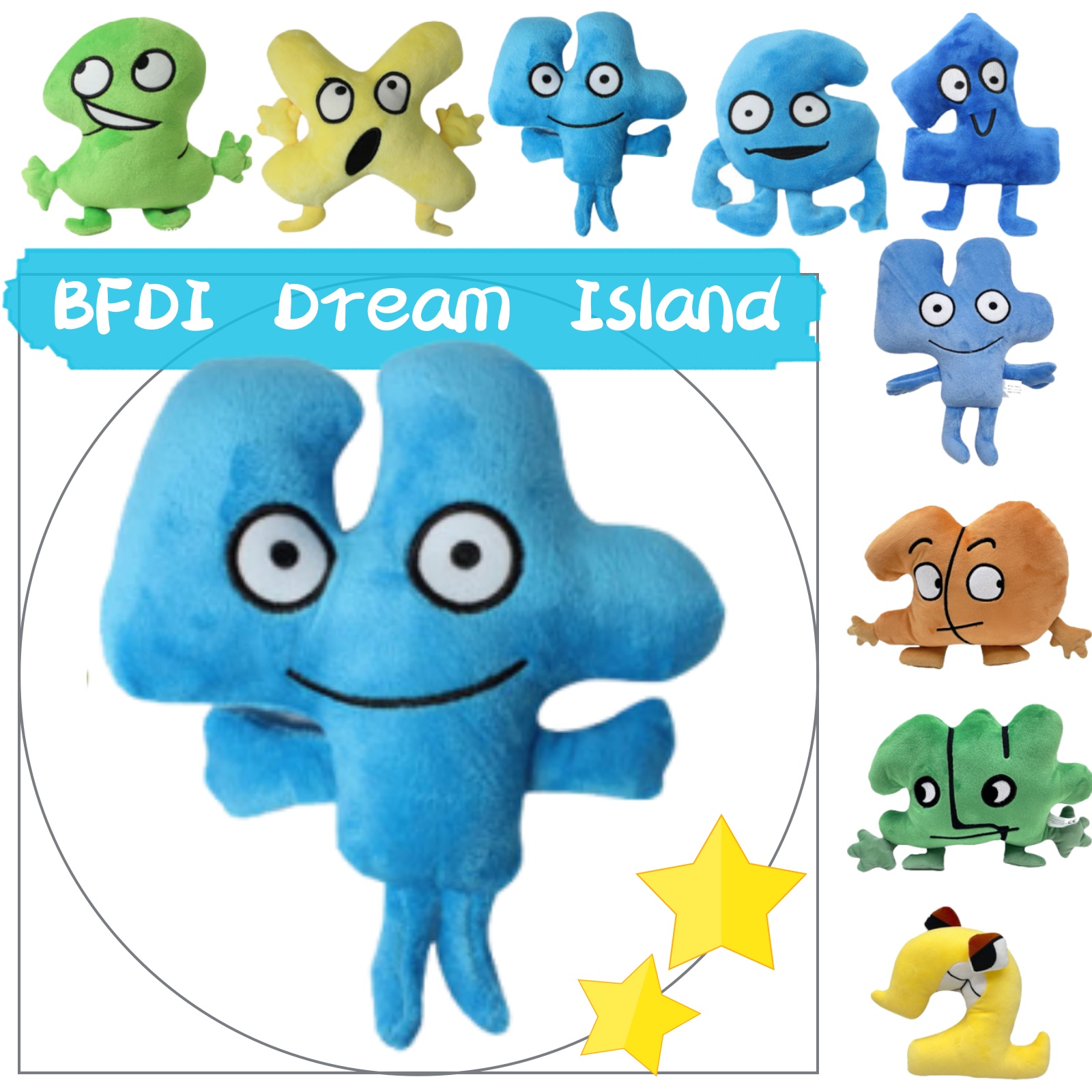 Bfdi Plushies, Cute Rocky Plush Doll, Battle for Dream Island Plushie ...