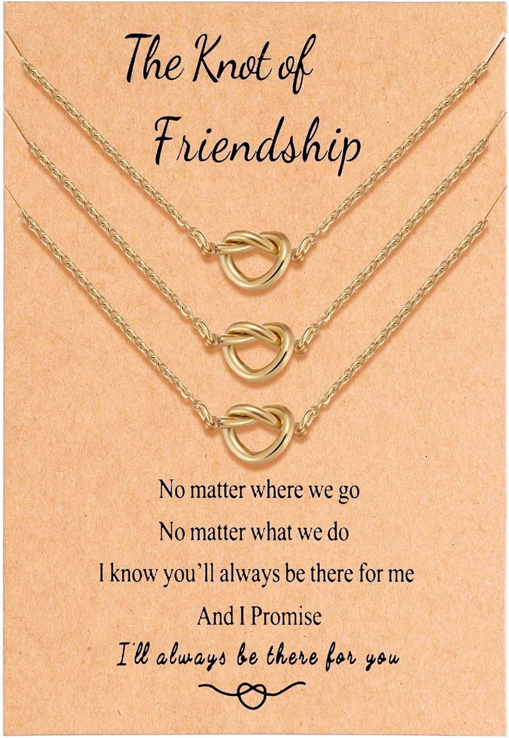 Bff Friendship Knot Infinity Necklace For 2 Best Friend Long Distance ...