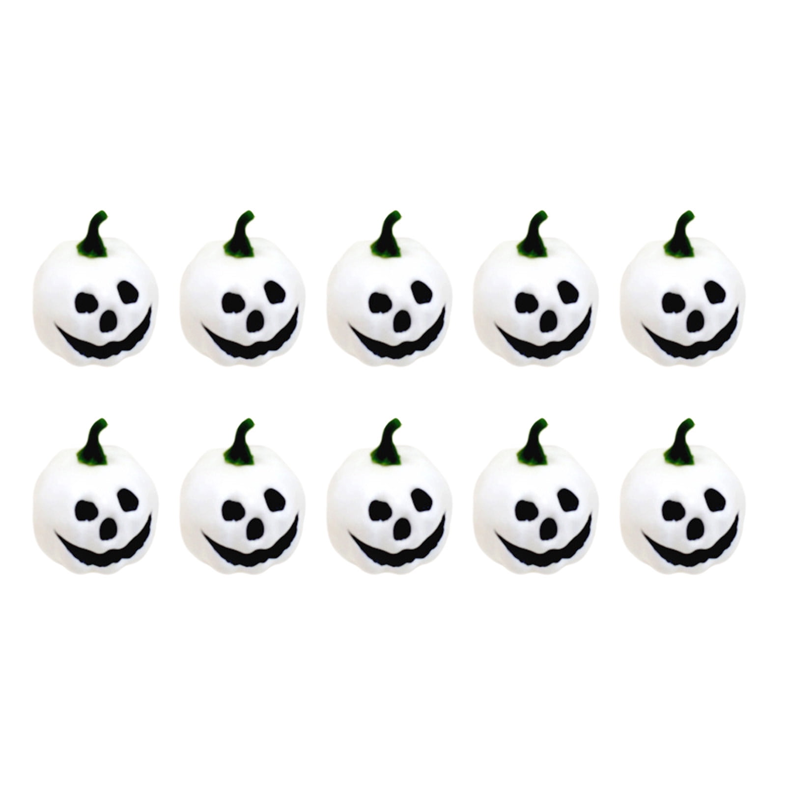 Bfogop 10PCS Mini Pumpkin Decor Halloween Artificial Ghost Pumpkins for ...