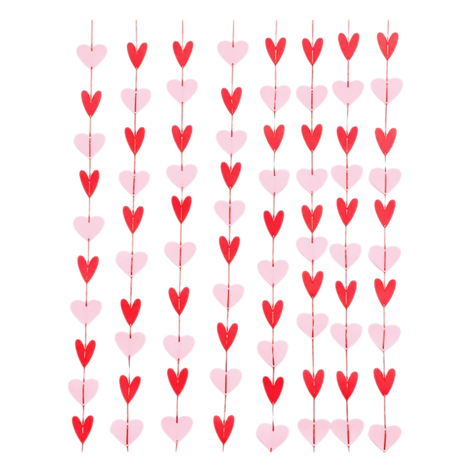 Bfogop 80PCS Felt Hearts, Valentines Day Decoration, Red Heart Garland ...