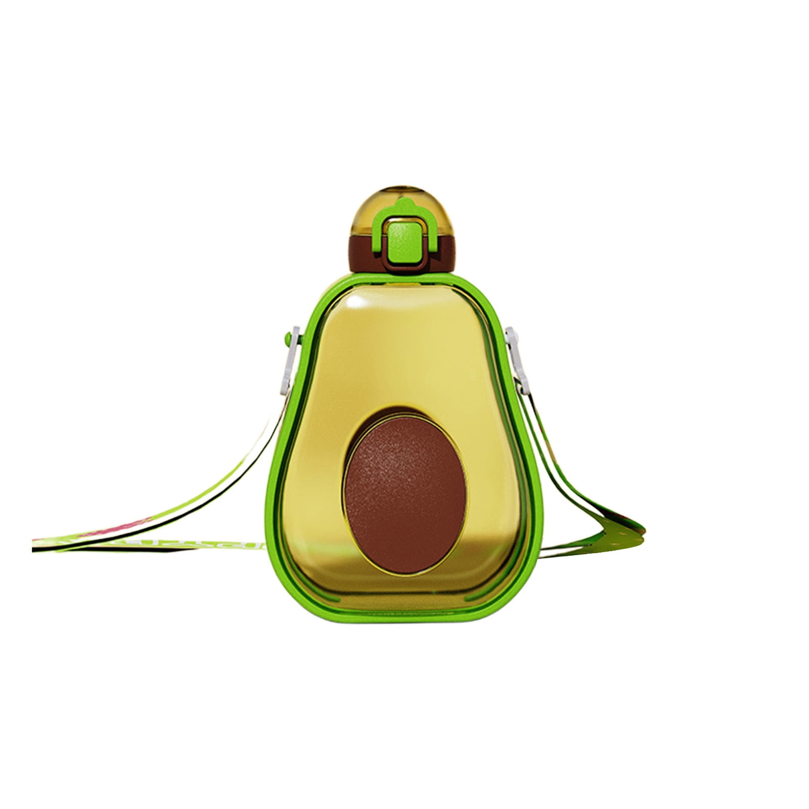 Bfogop Avocado Water Bottle, Leak Proof Bottles with Straw, Novelty ...
