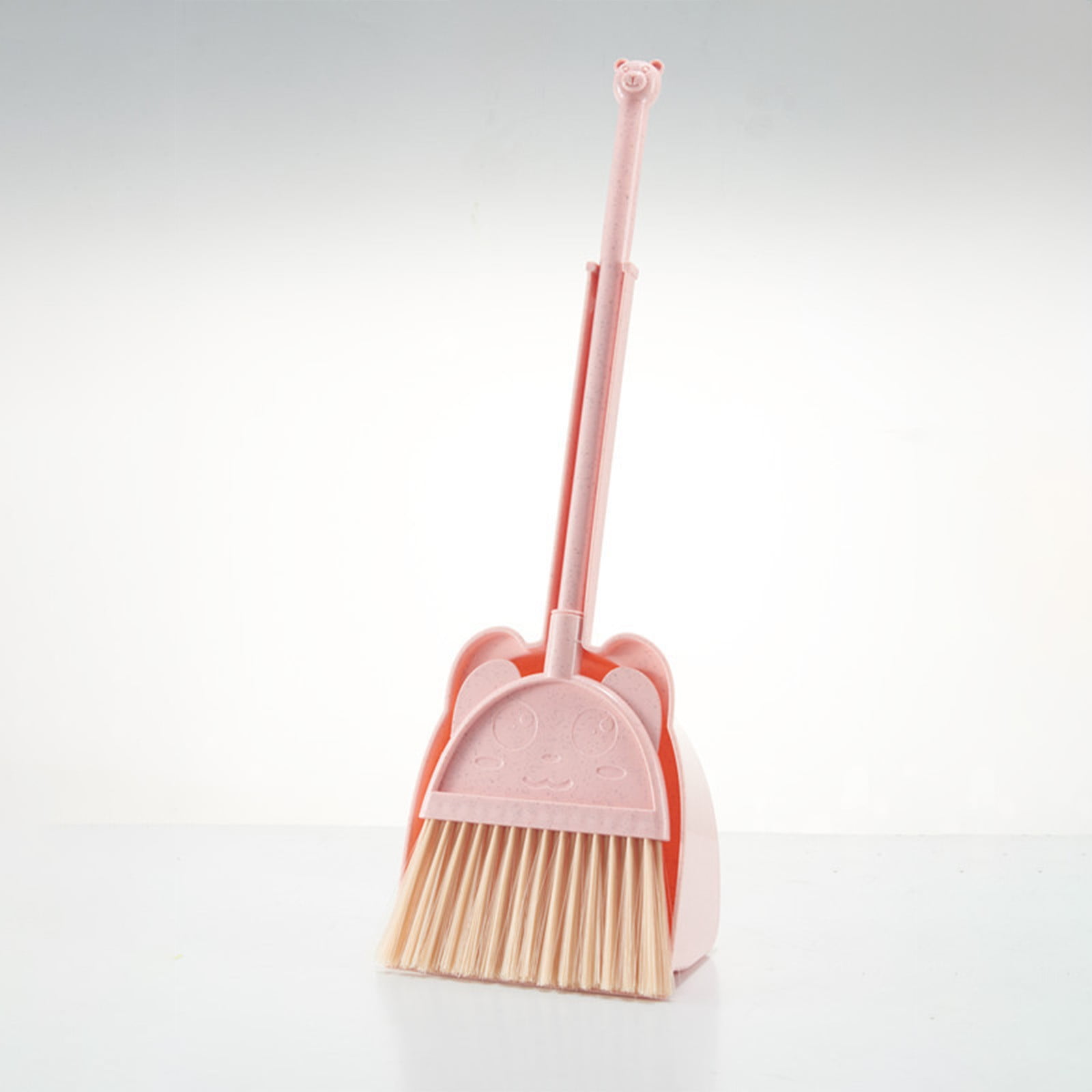 Bfogop Broom and Dustpan Set with Long Handle, Windproof Stand Up ...