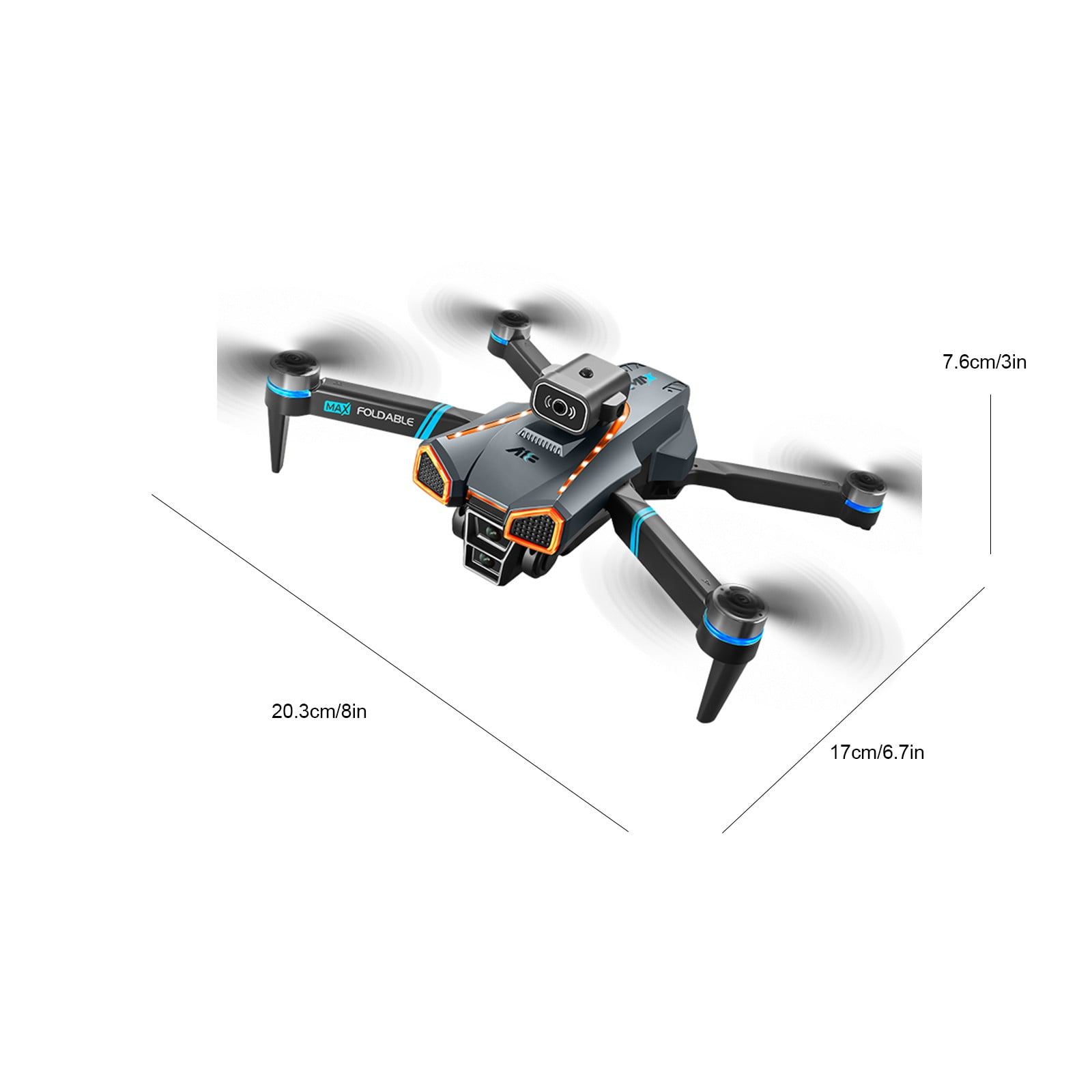 Bfogop Brushless Drone with 2.8-Inch Integrated Screen Display Remote ...
