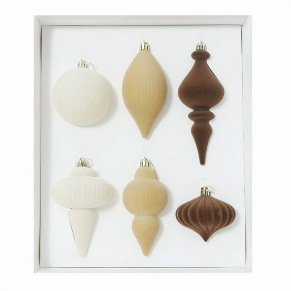 Bfogop Christmas Tree Ornaments Velvet Cone Shaped Hanging Ornaments ...