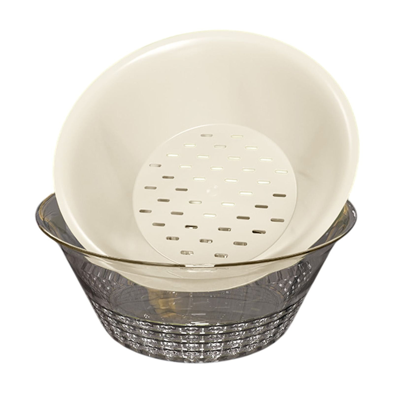 Bfogop Deep Plastic Strainer Colander with Handle – Made of Food Safe ...