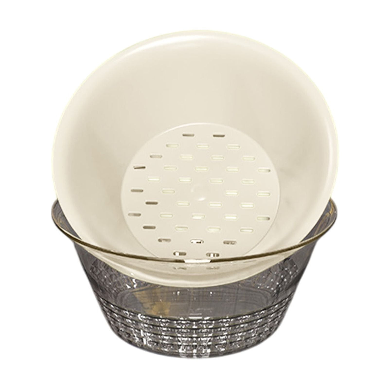 Bfogop Deep Plastic Strainer Colander with Handle – Made of Food Safe ...