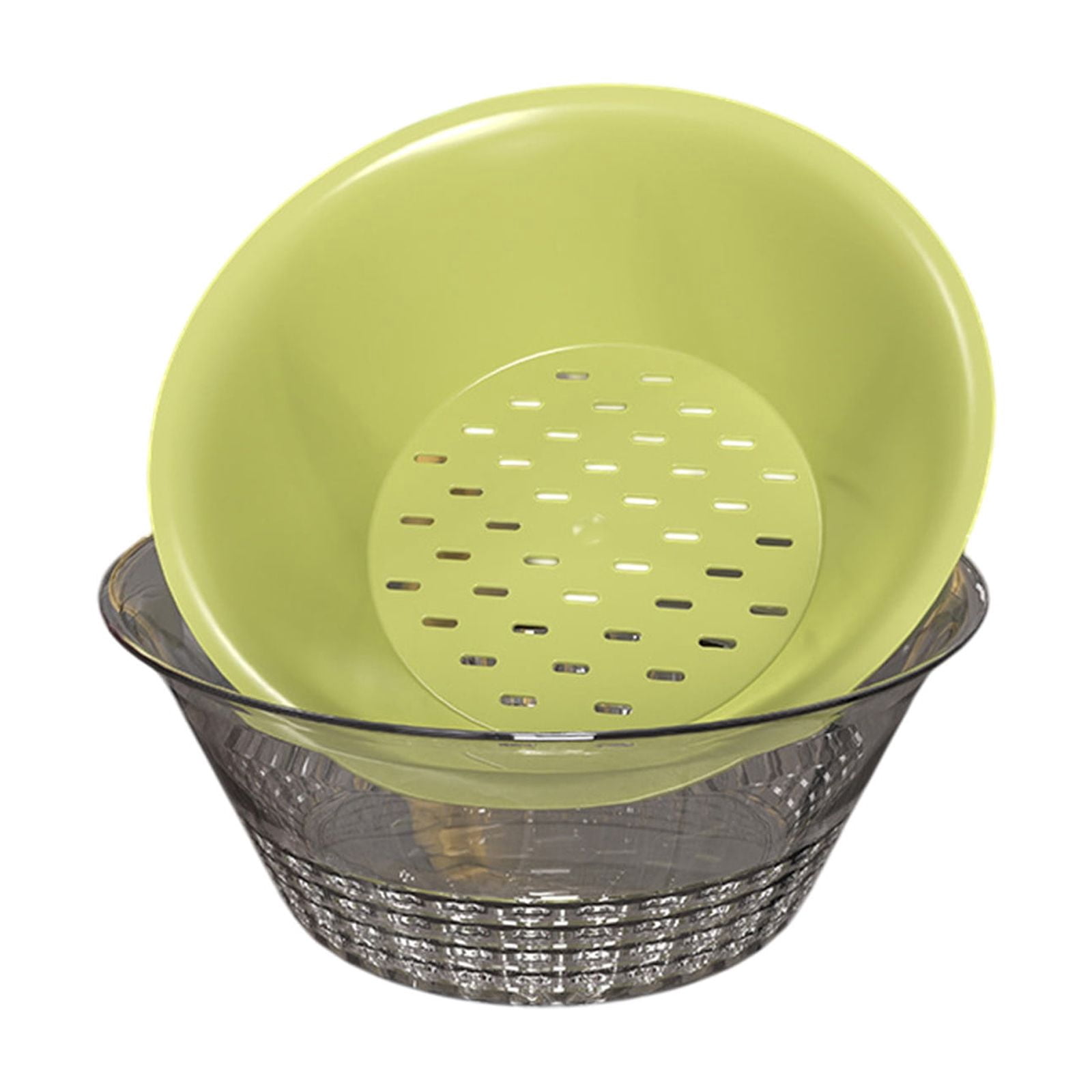 Bfogop Deep Plastic Strainer Colander with Handle – Made of Food Safe ...
