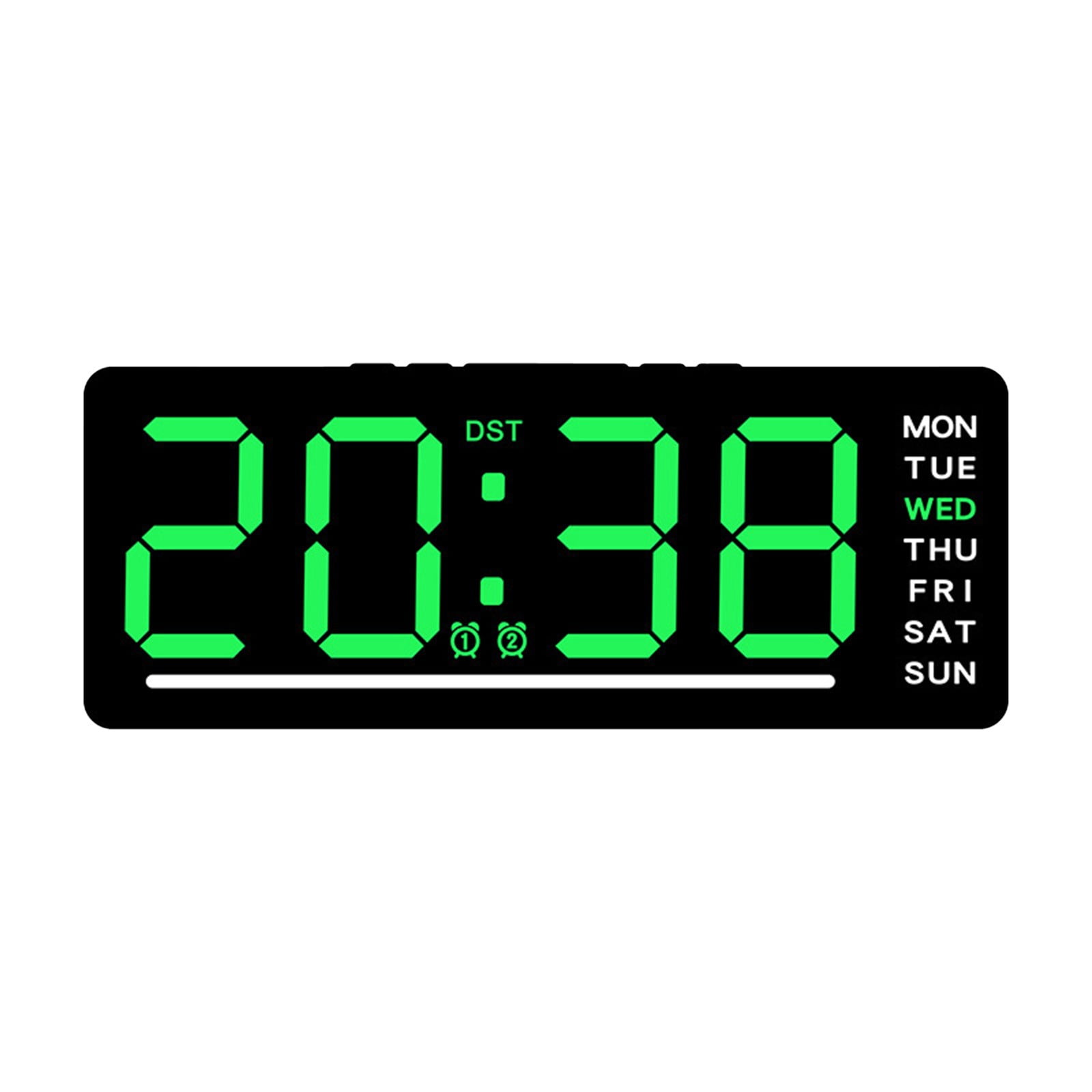 Bfogop Digital Clock with Date and Day of Week - Electric Desk Clock ...