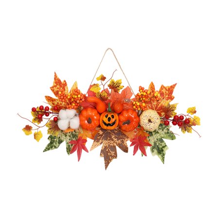 Farship 24" Length Fall Wreath Fall Decoration Autumn Decor Door Wreath ...