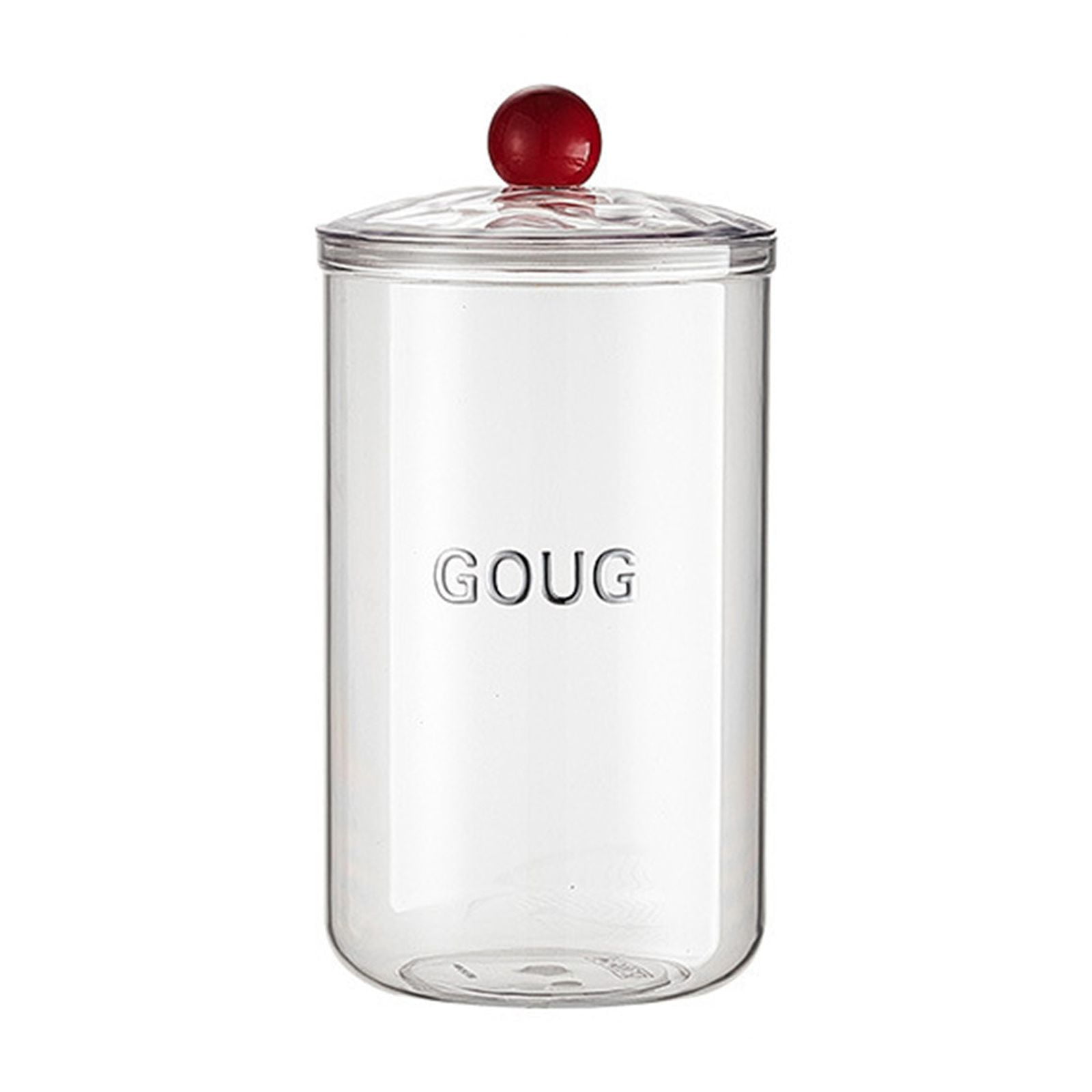 Bfogop Glass Canister Food Storage Jar - Storage Container with Clear ...