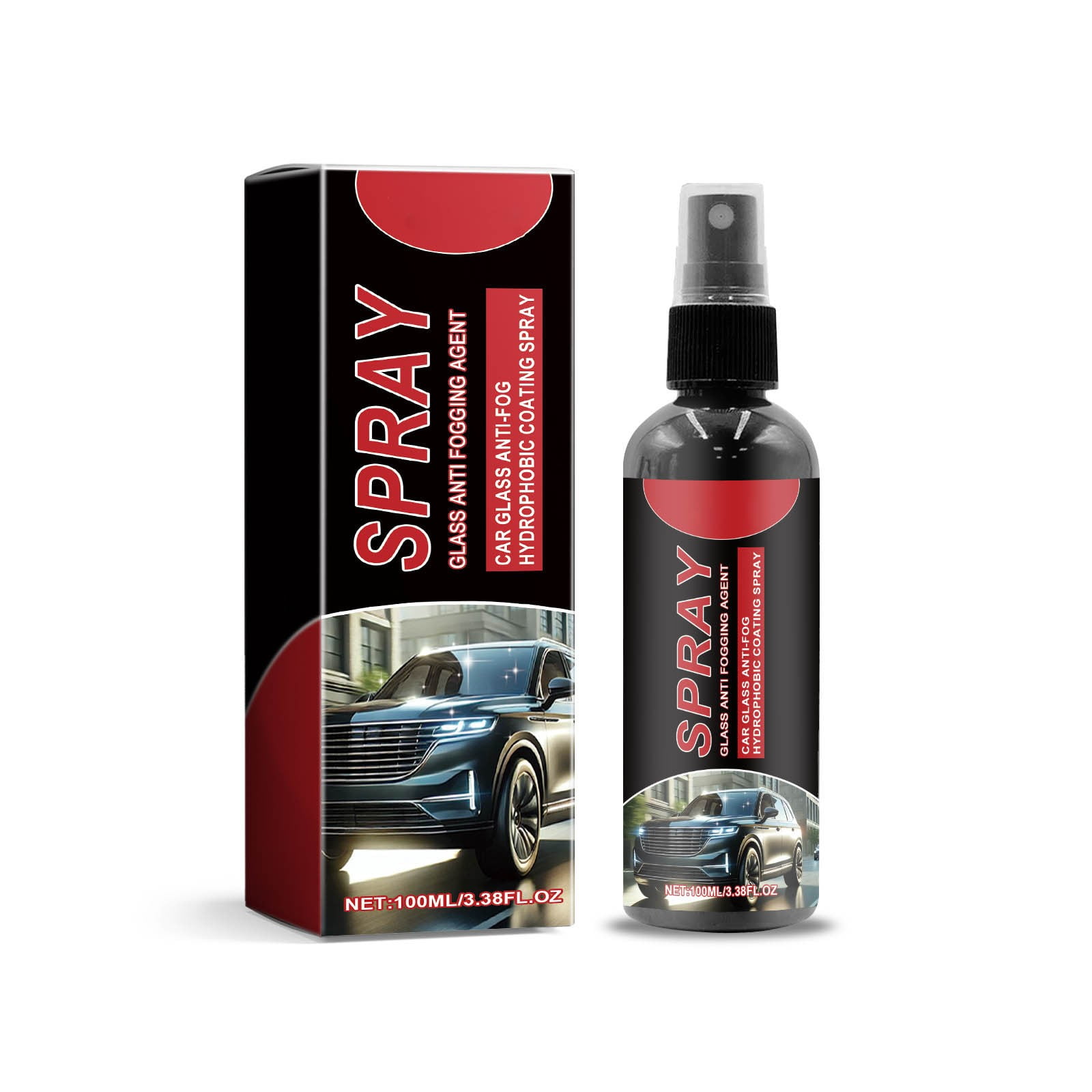 Bfogop Glass Cleaner and Rain Repellant 100ml - Provides a Streak-Free ...