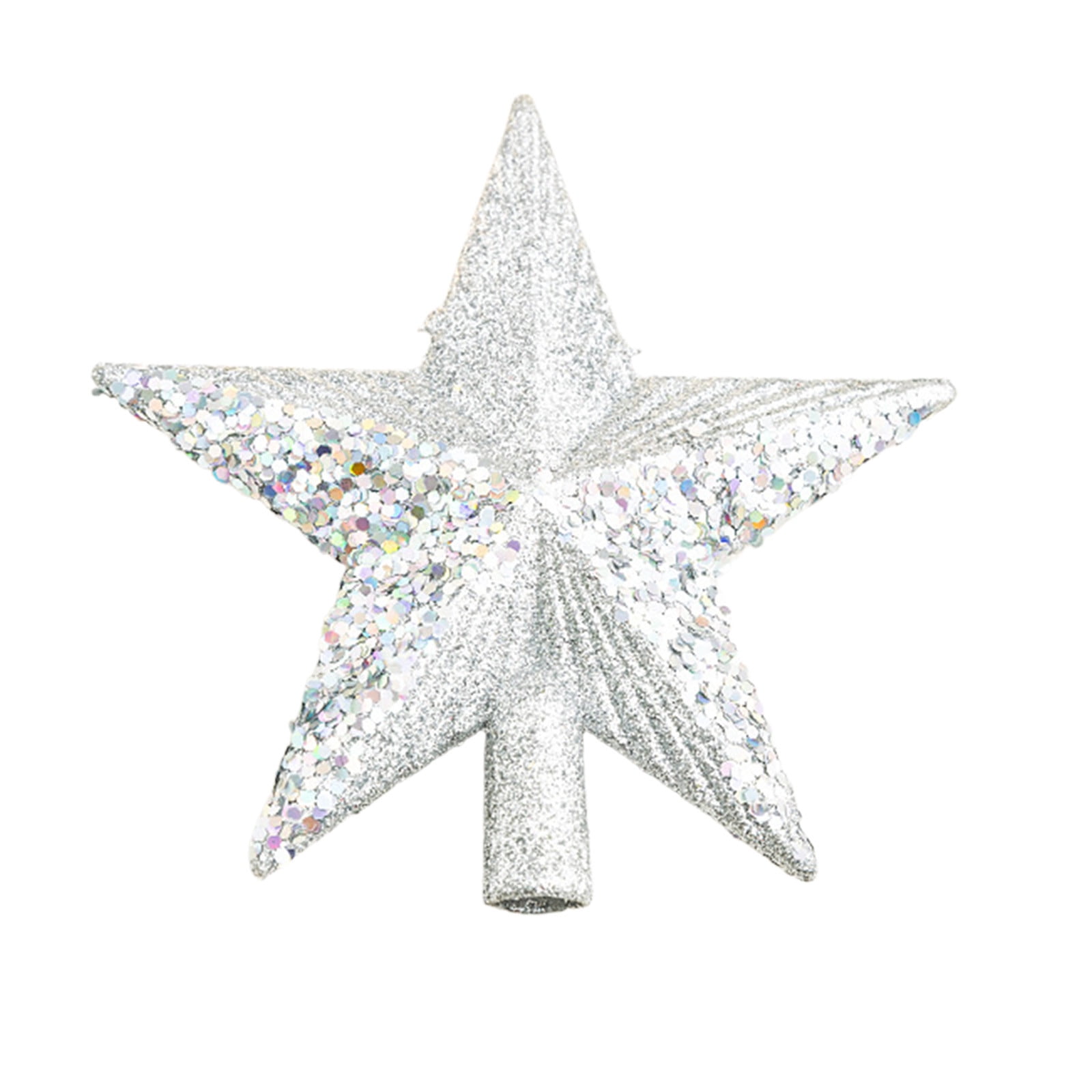 Bfogop Glitter Star 5.7 Inch Christmas Tree Topper Decor Holiday for ...