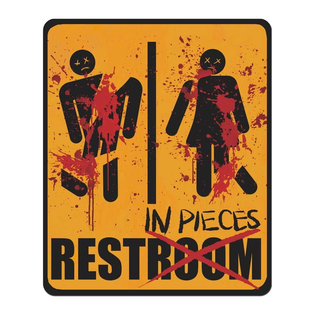 Bfogop Halloween Haunted House Decorations Beware Signs Horror Party ...