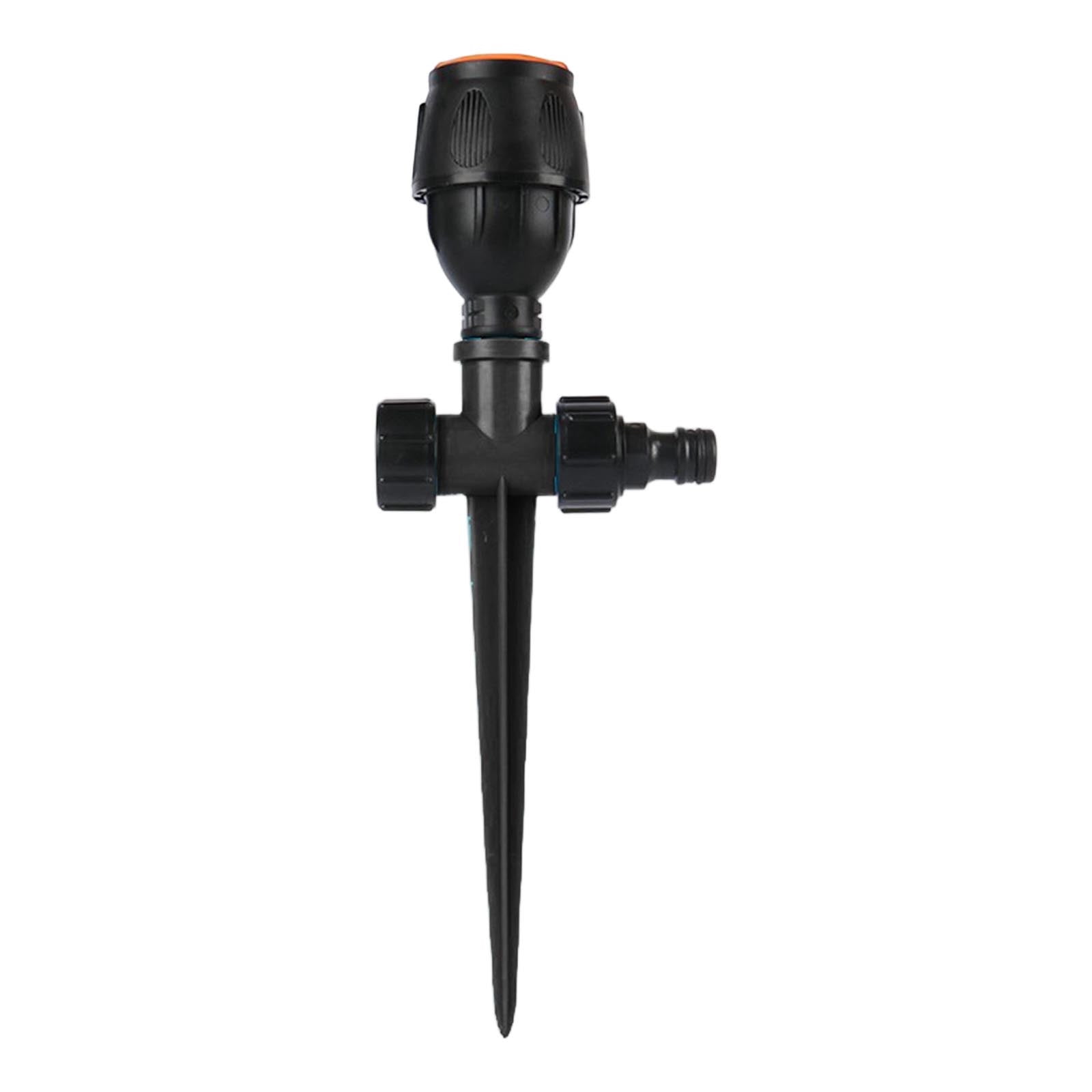 Bfogop Lawn Sprinkler, Automatic Plastic Sprinkler with Spike Base, 360 ...