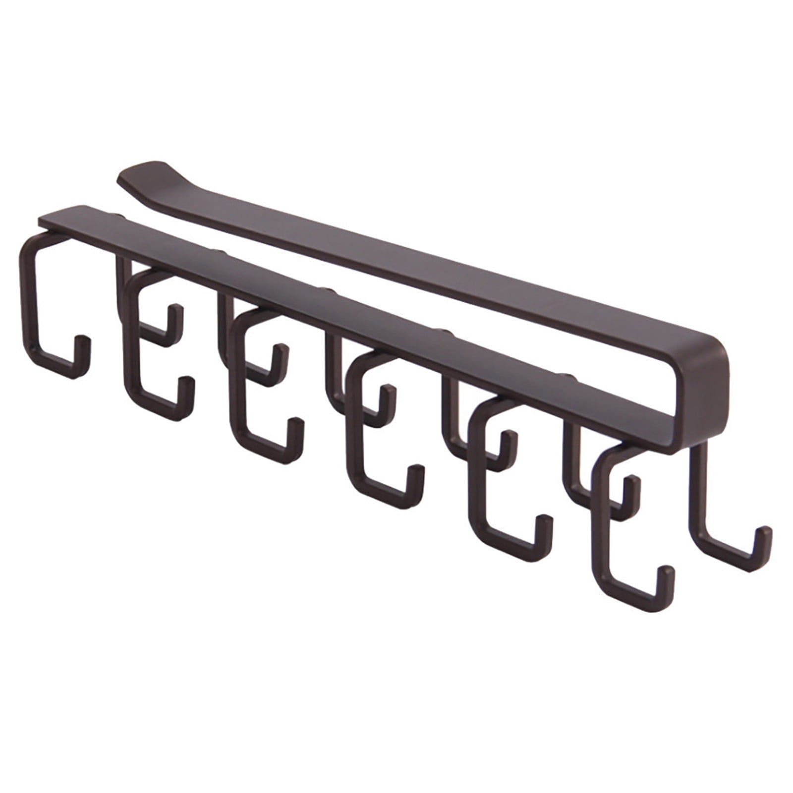 Bfogop Multi-Hooks Under The Cabinet 12-Hook Hanging Hook Rack Kitchen ...