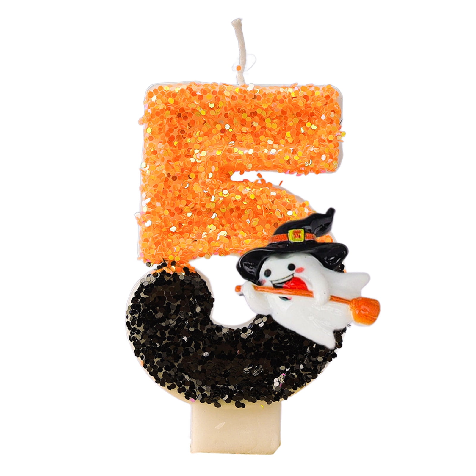 Bfogop Number Candle with Spooky Ghost Halloween Birthday Candle Party ...