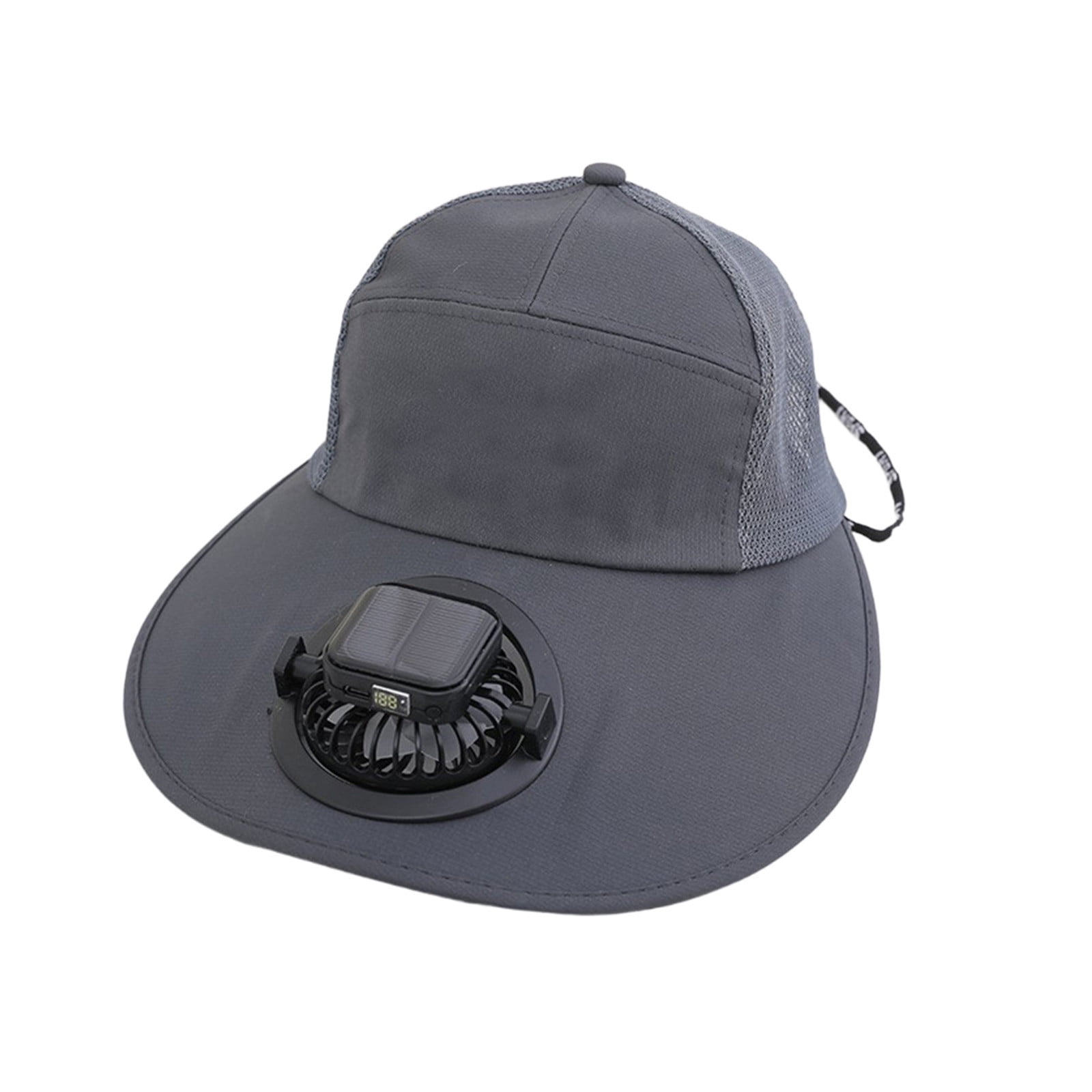 Bfogop Outdoor Visor Hat with Solar Fan, Fan Visor Hat for Woman, Solar ...