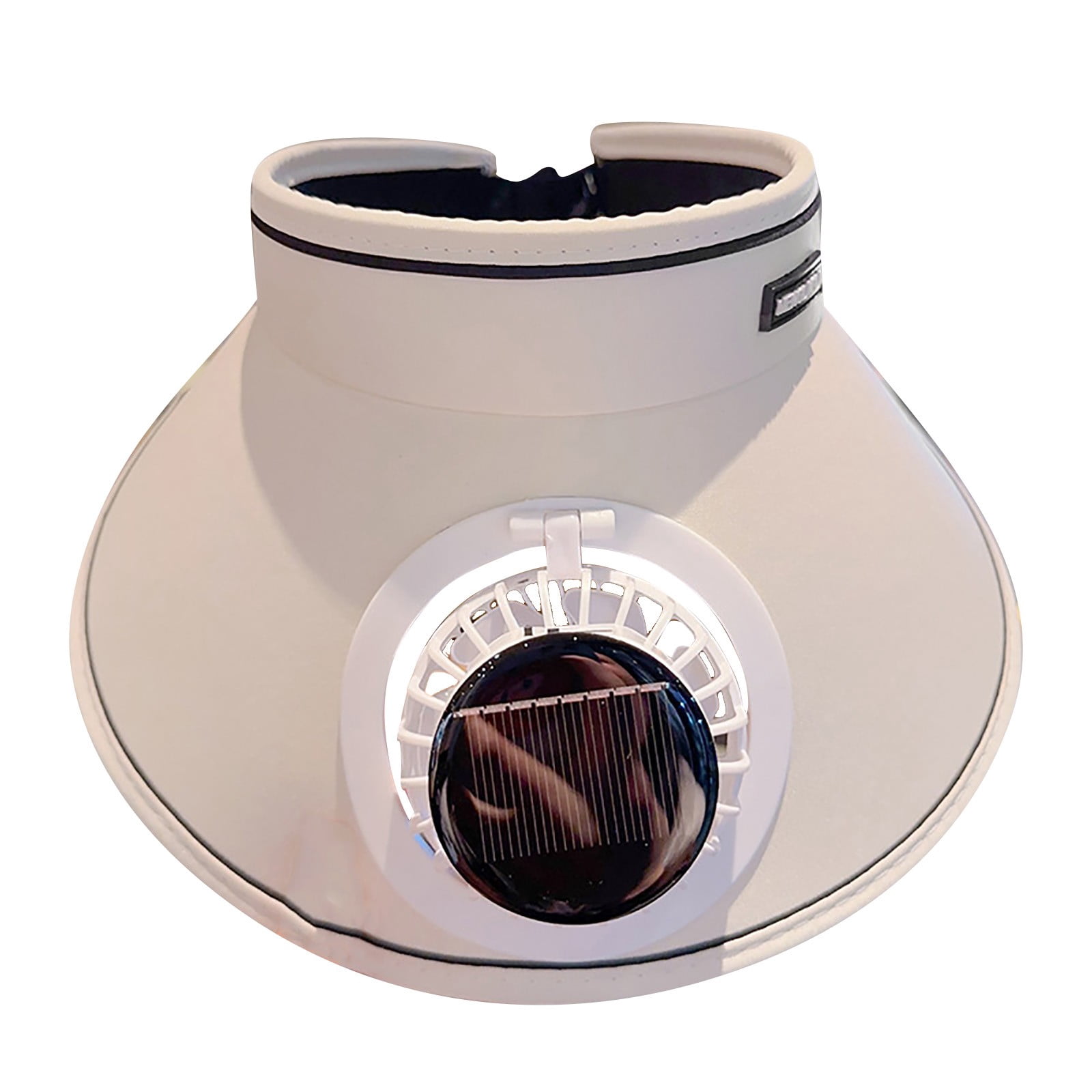 Bfogop Outdoor Visor Hat with Solar Fan for Woman, Solar Powered - USB ...
