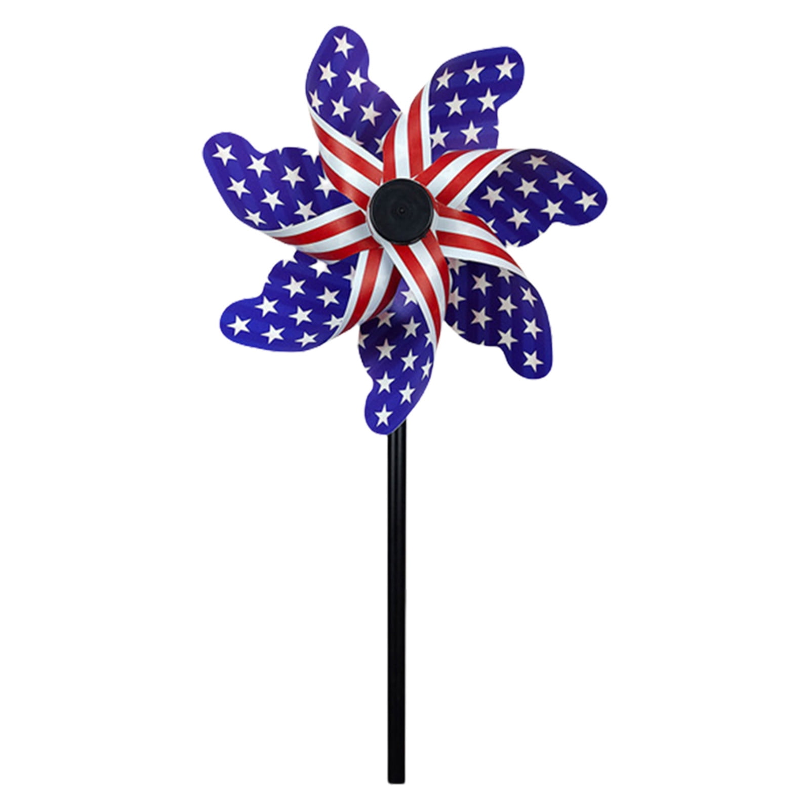 Bfogop Patriotic Decor Red White and Blue Windmills,4th of July ...