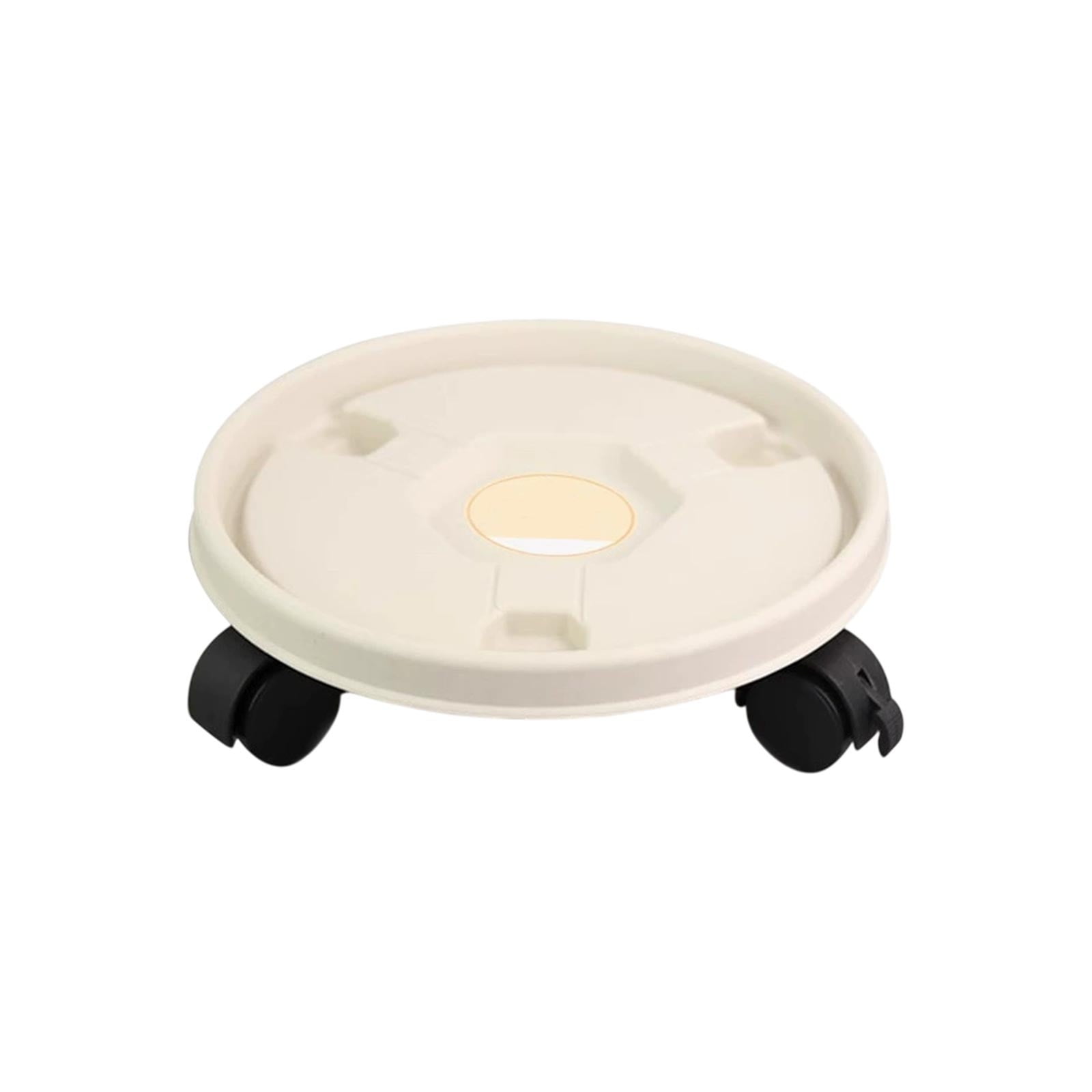 Bfogop Plant Caddy With Wheels, Plant Rollers With Wheels, Round Potted ...