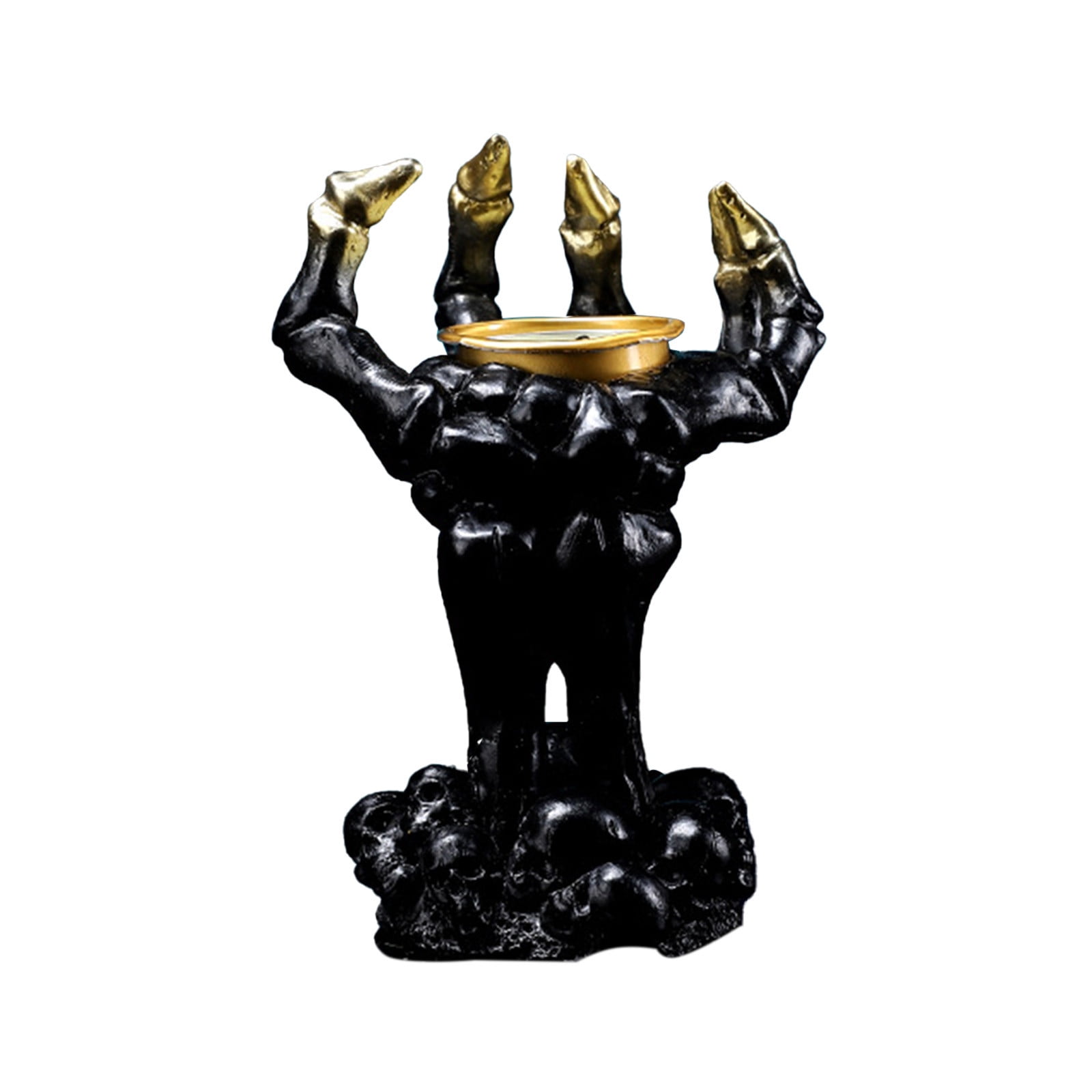 Bfogop Skeleton Hand Candlestick, Skull Palm Candle Holder Skeleton ...