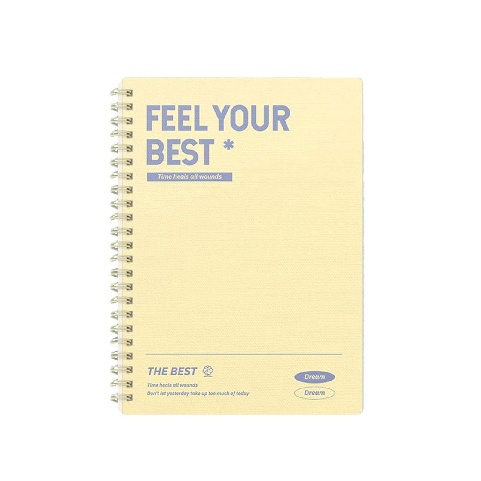 Bfogop Spiral Notebook, 5.5 x 8 Inch Notebooks A5 College Ruled Note ...
