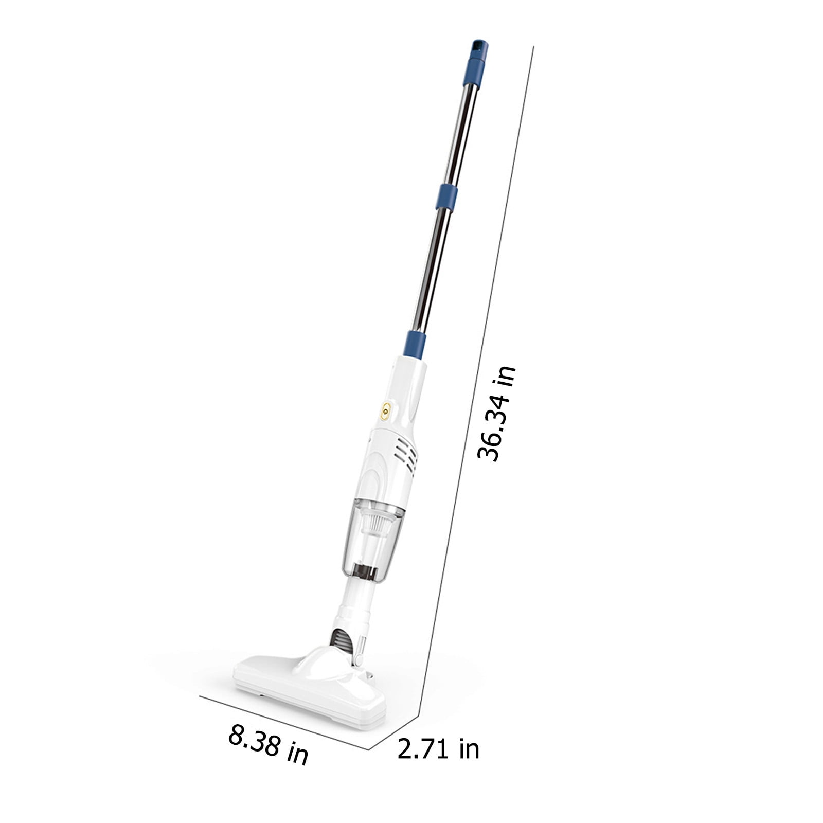 Bfogop Stick Vacuum with Adjustable Length, Vacuum Cleaner Long Runtime ...