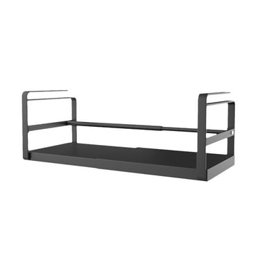 Mimifly Expandable Cabinet Shelf Organizer, Stackable Metal and Bamboo ...