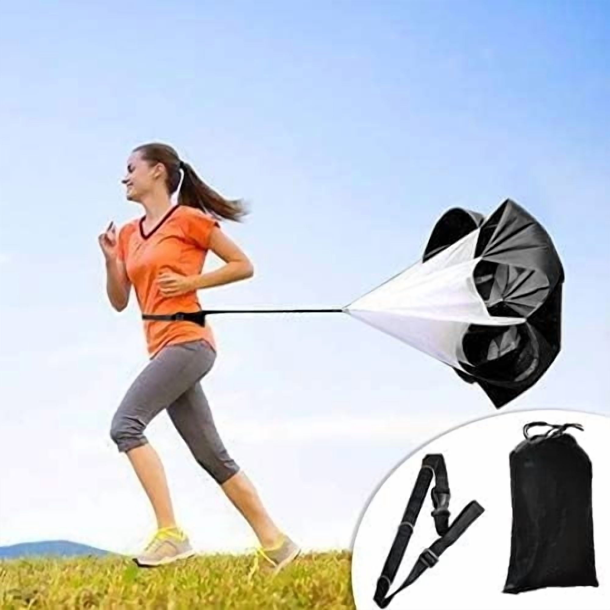 Bfsmile Running Speed Training 56" Parachute with Adjustable Strap ...