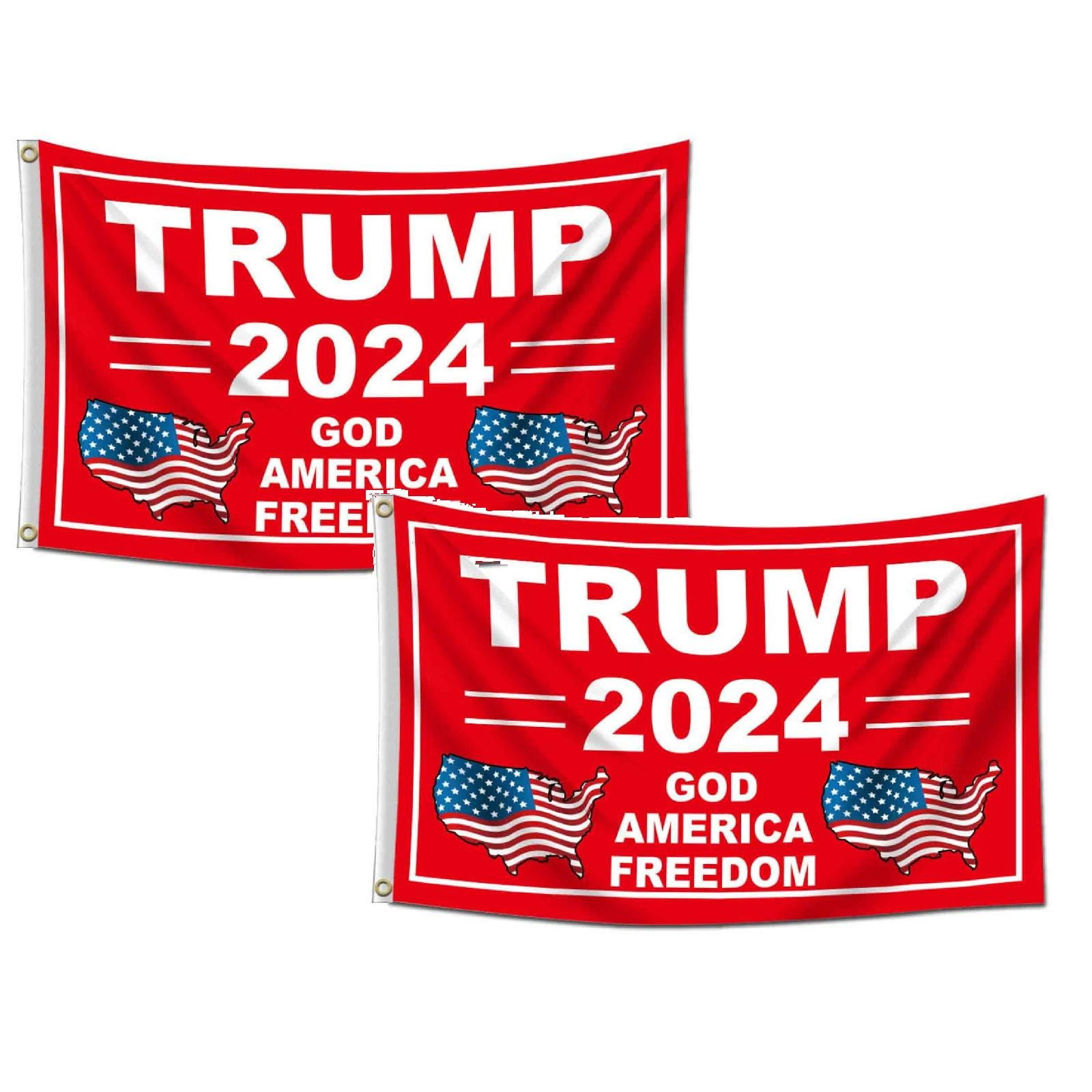 Bgageg 2 Pack 2024 TrumpFlag 3x5 Feet 2024 DonaldTrump For President ...