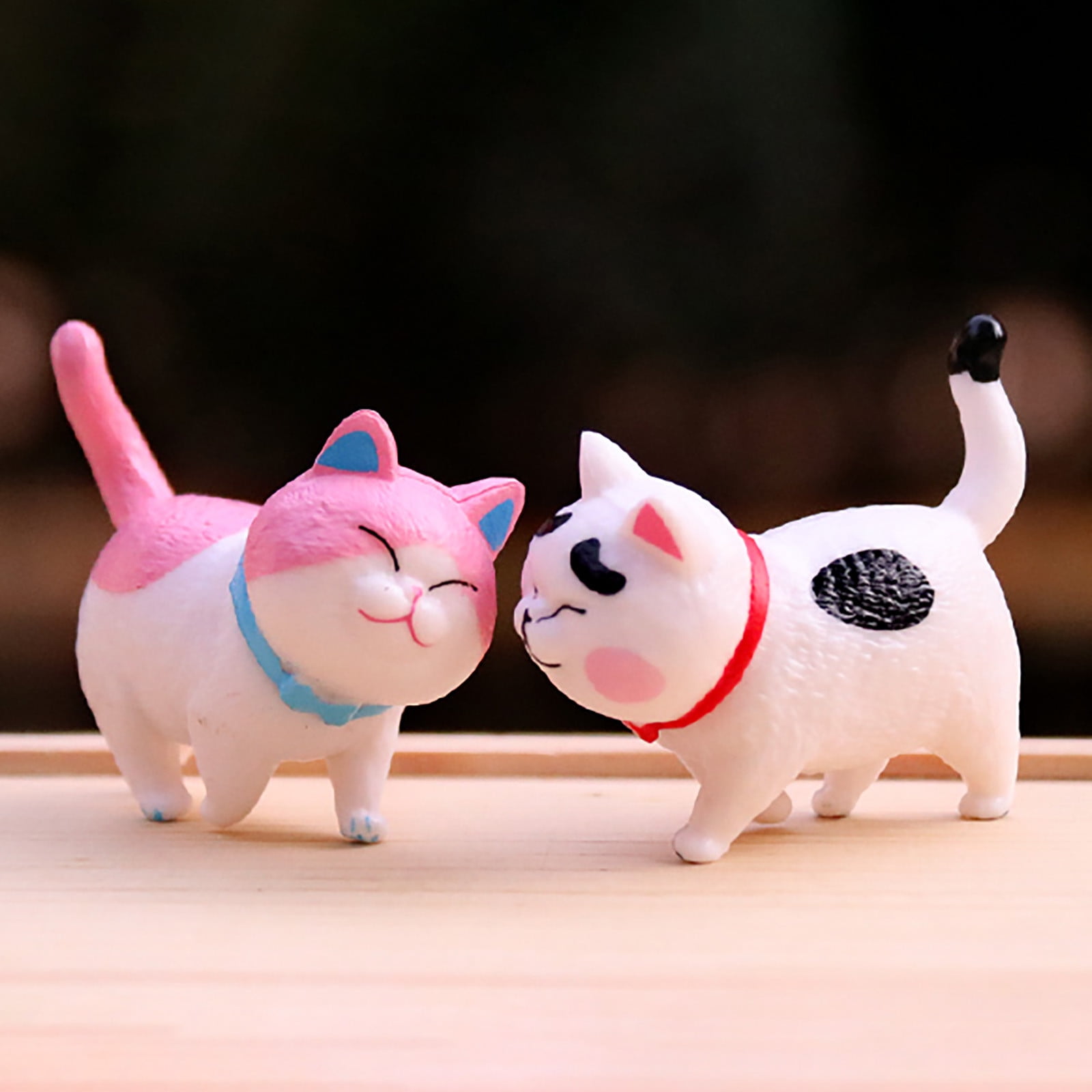 Bgageg Cute Miniature Cats Figure Animal Cats CharactersToys Mini ...