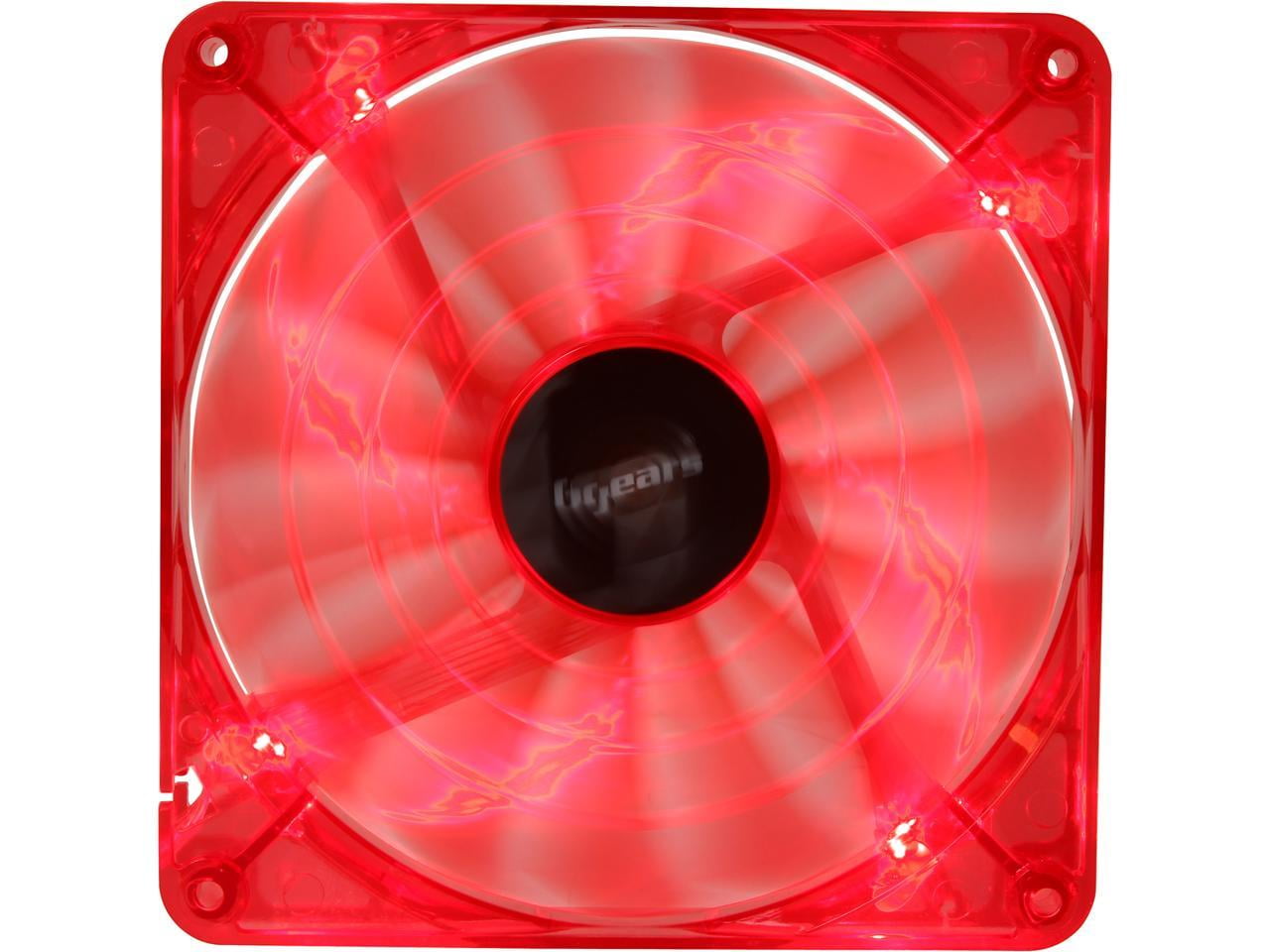 Bgears b-PWM 140 Red 140mm Red LED PWM technology mini 4 pin 4 wire 2 ...
