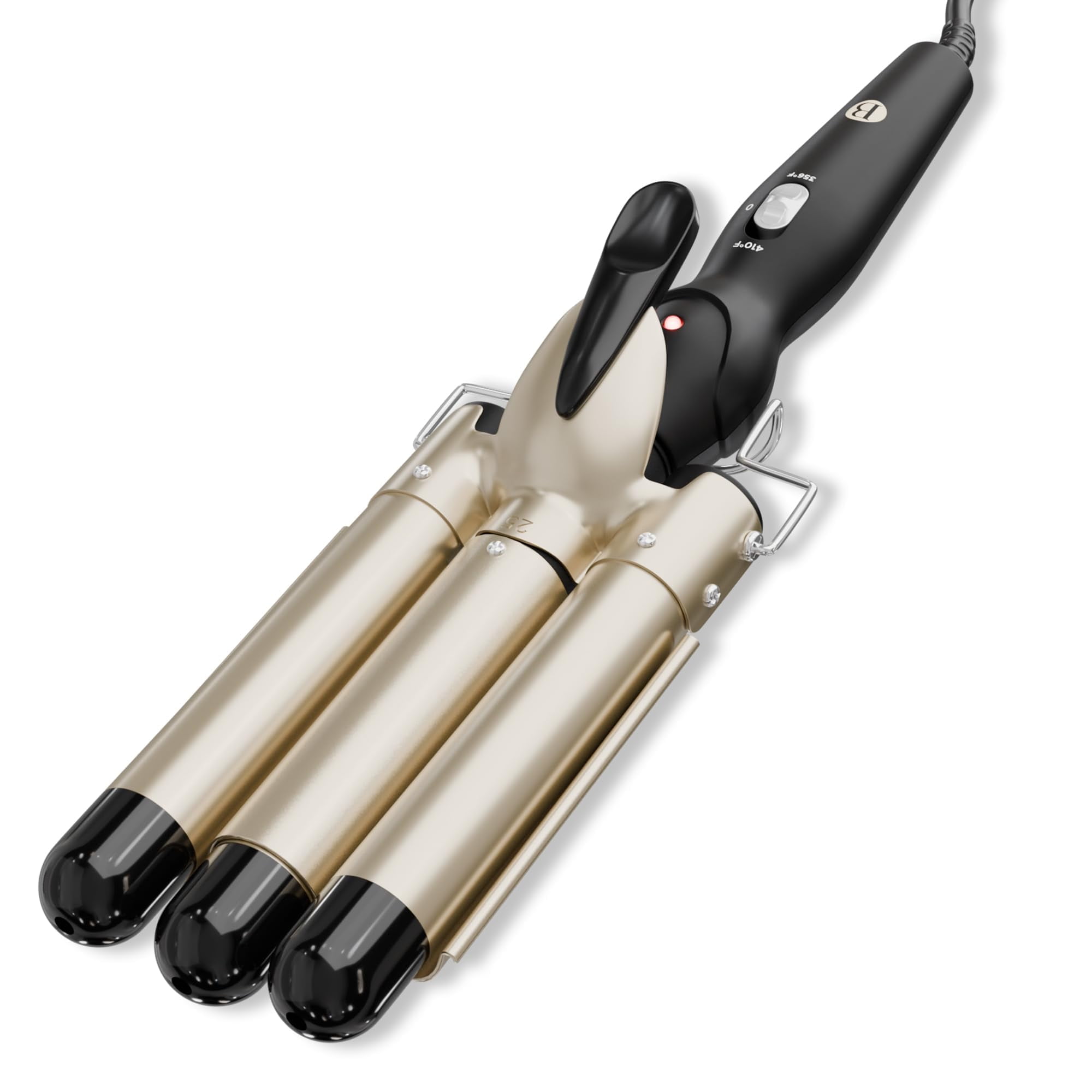 Bglam Triple Barrel Hair Waver ? 1 Inch Ceramic Tourmaline Curling Iron for Beachy Waves | 410F ...