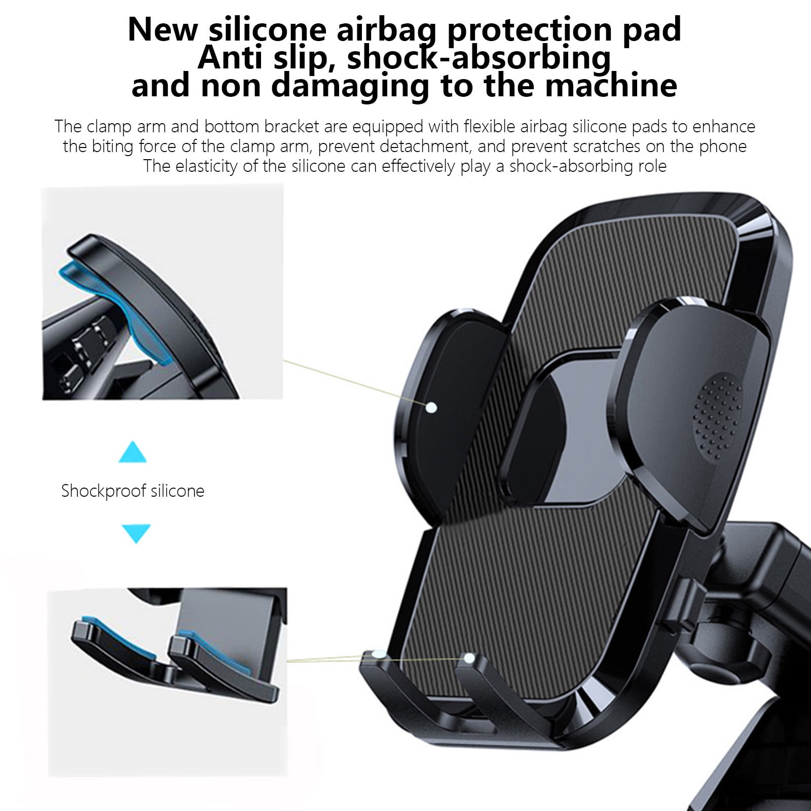 Bgliely Car Air Vent Phone Mount - Safe Non-obstructive View, Heat Cold ...