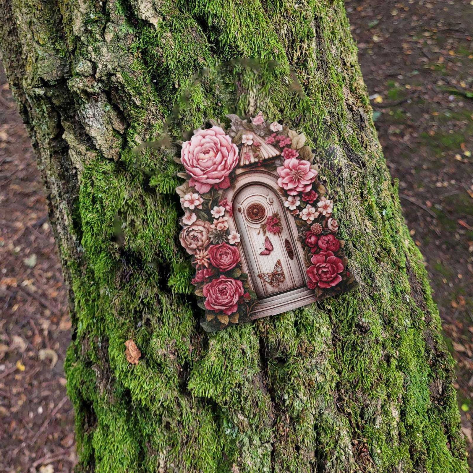 Bgliely Enchanting Miniature Garden Door Decor - Polyresin Outdoor ...