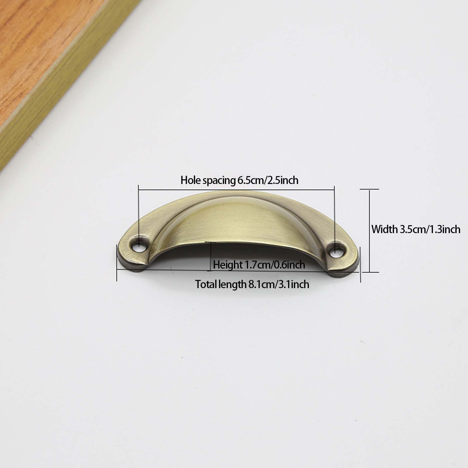 Bgliely Neo-Classical Cup Pull Handles ,Antique Brass Finish, Kitchen ...