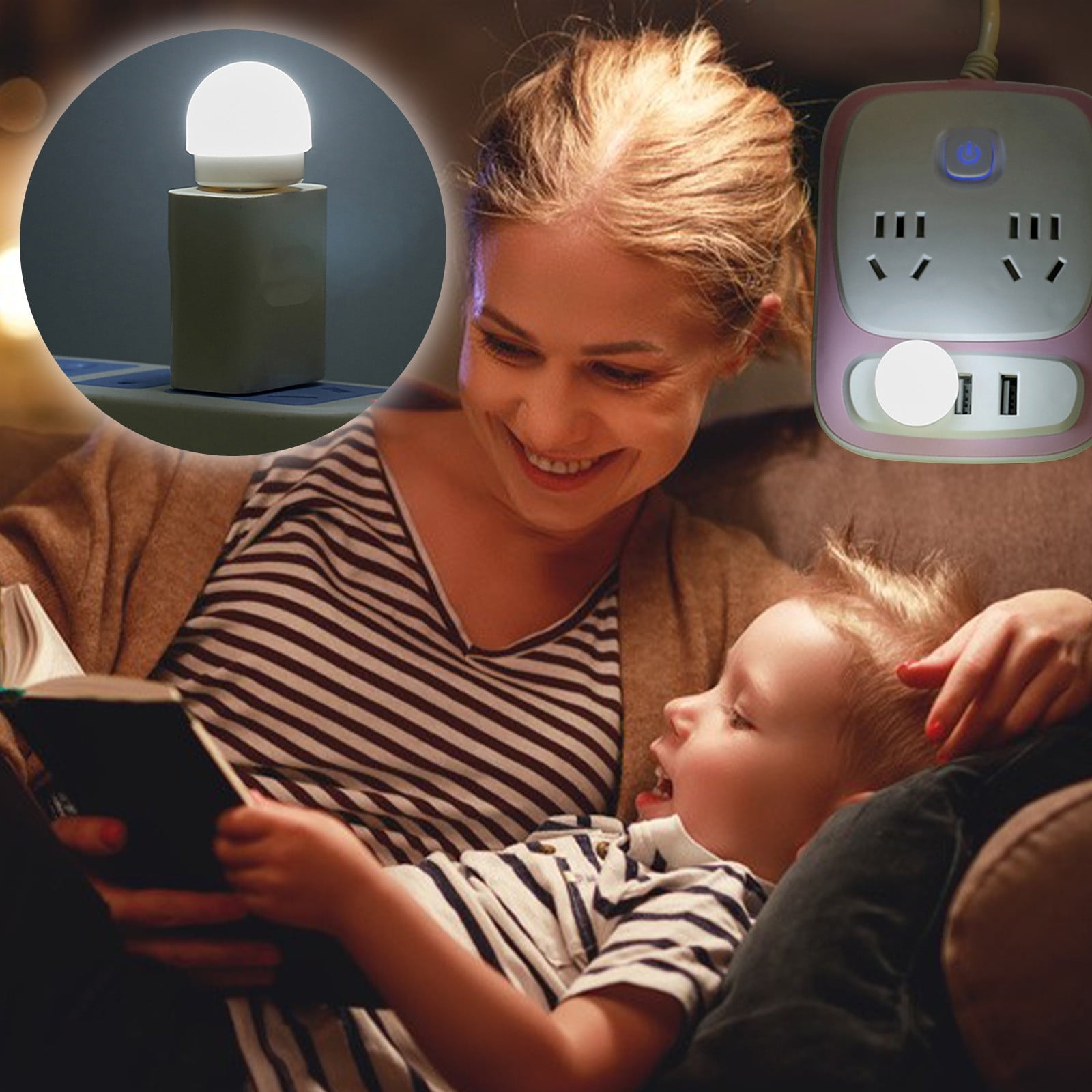 Bgliely Portable USB Night Light,Eye Protection LED for Reading ...