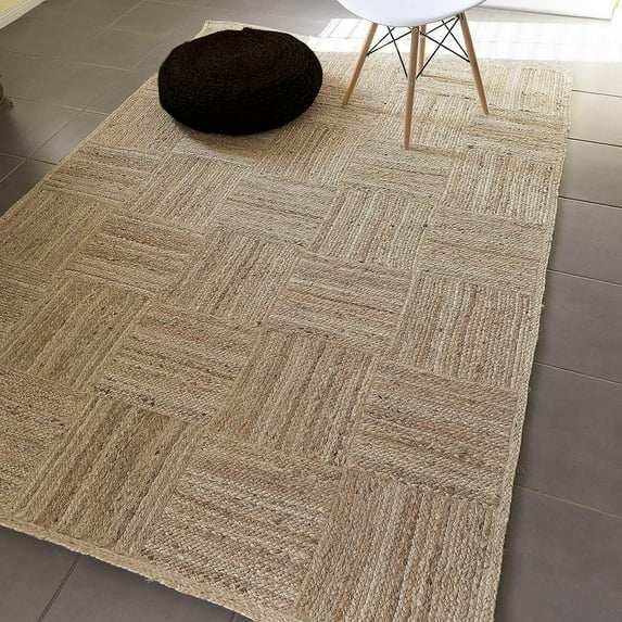 BhAvYa International Jute Rectangular Jute Rug/Carpet/Mat For Living ...