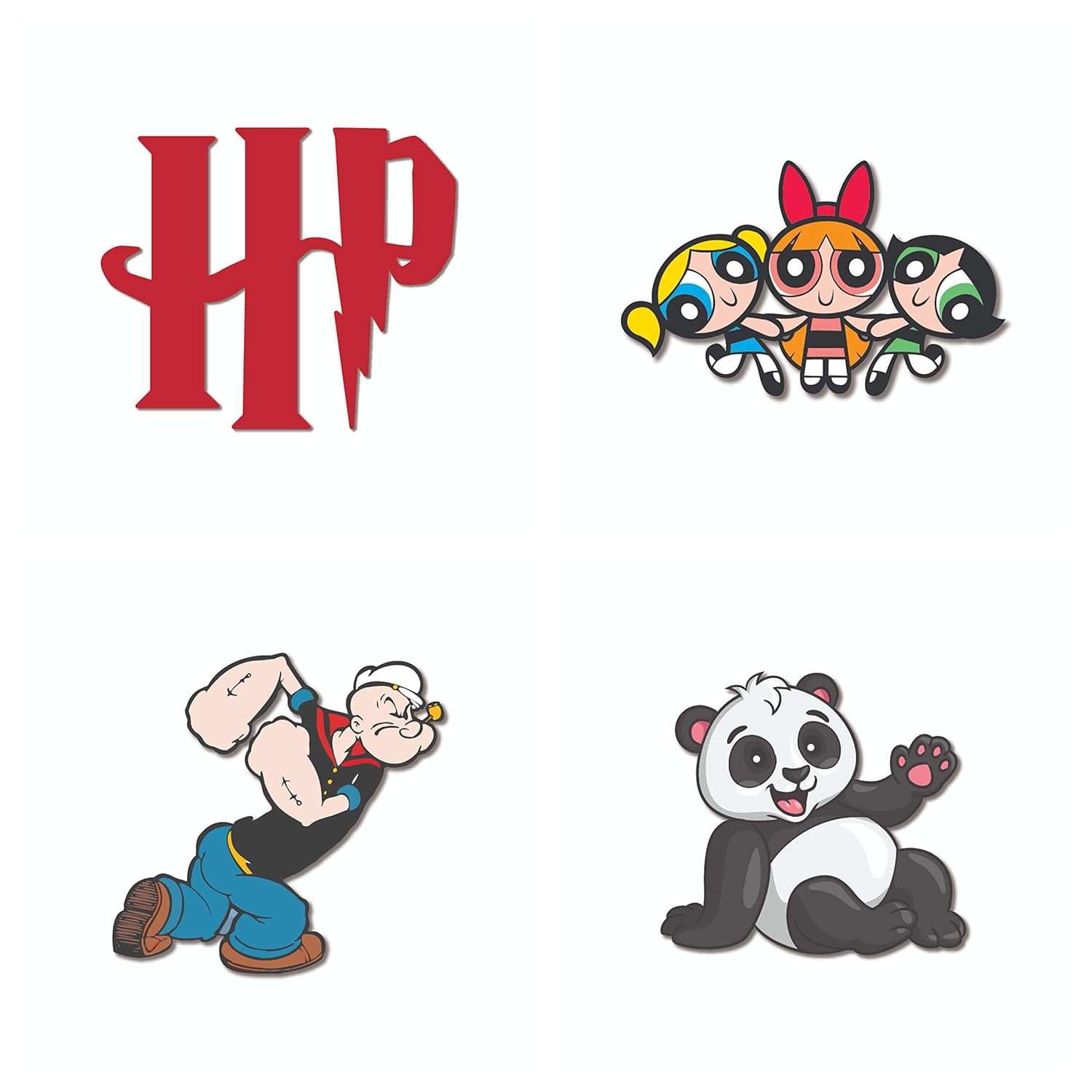 Bhai Please Powerpuff Girls Popeye Panda and Harry Potter Wooden Fridge ...