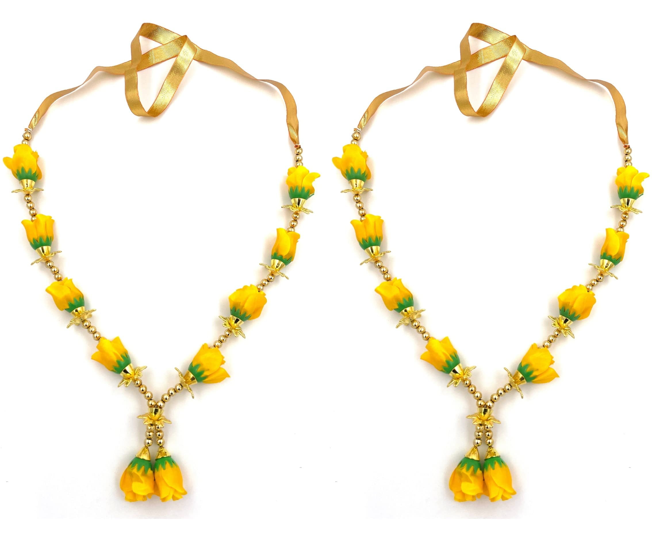 Bhakti Lehar (Size: 12 Inch) Artificial Rose Flower Garland Mala for ...