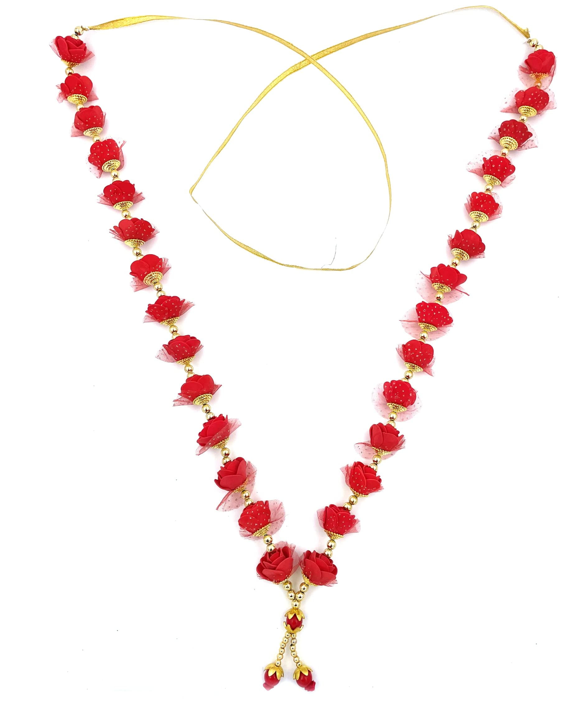 Bhakti Lehar (Size: 24 Inch) Artificial Foam Rose Flower Garland for ...