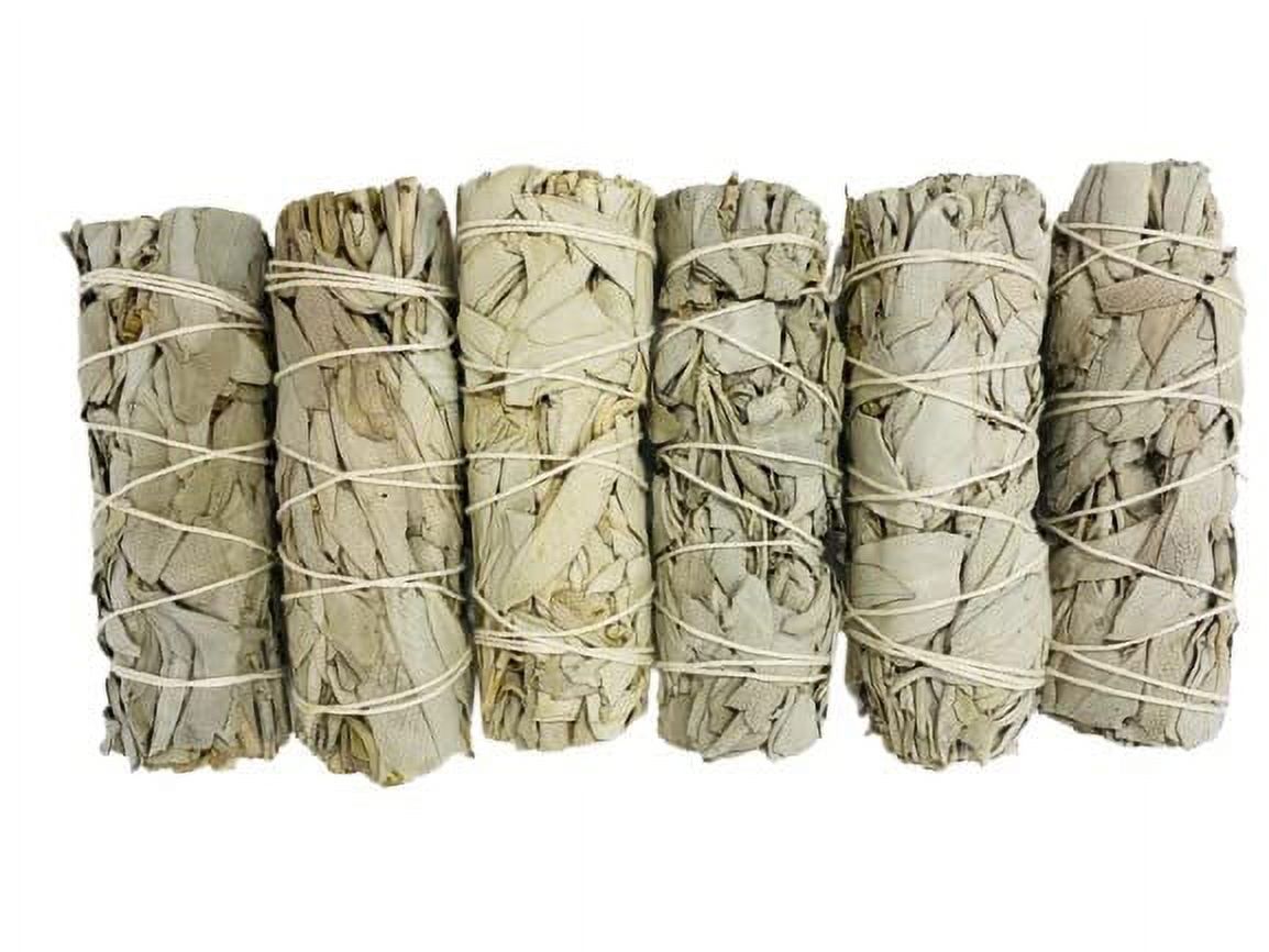 Blue Sage Smudge Sticks Pack of 3 Bundles & Smudge Guide for Smudging, Cleansing, Meditation ...