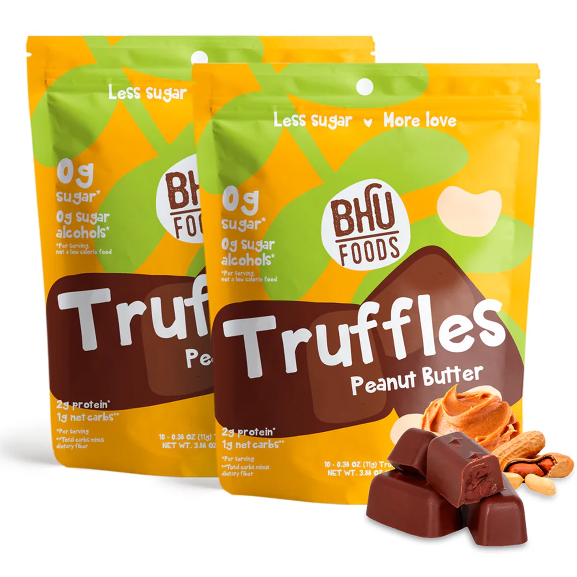 BHU Foods Truffle Keto Fat Bombs - Peanut Butter (2 Pack) - Walmart.com