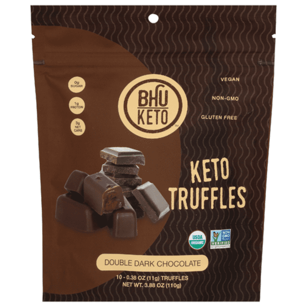 Bhu Foods Organic Double Dark Chocolate Cookie Dough Truffles - Walmart.com