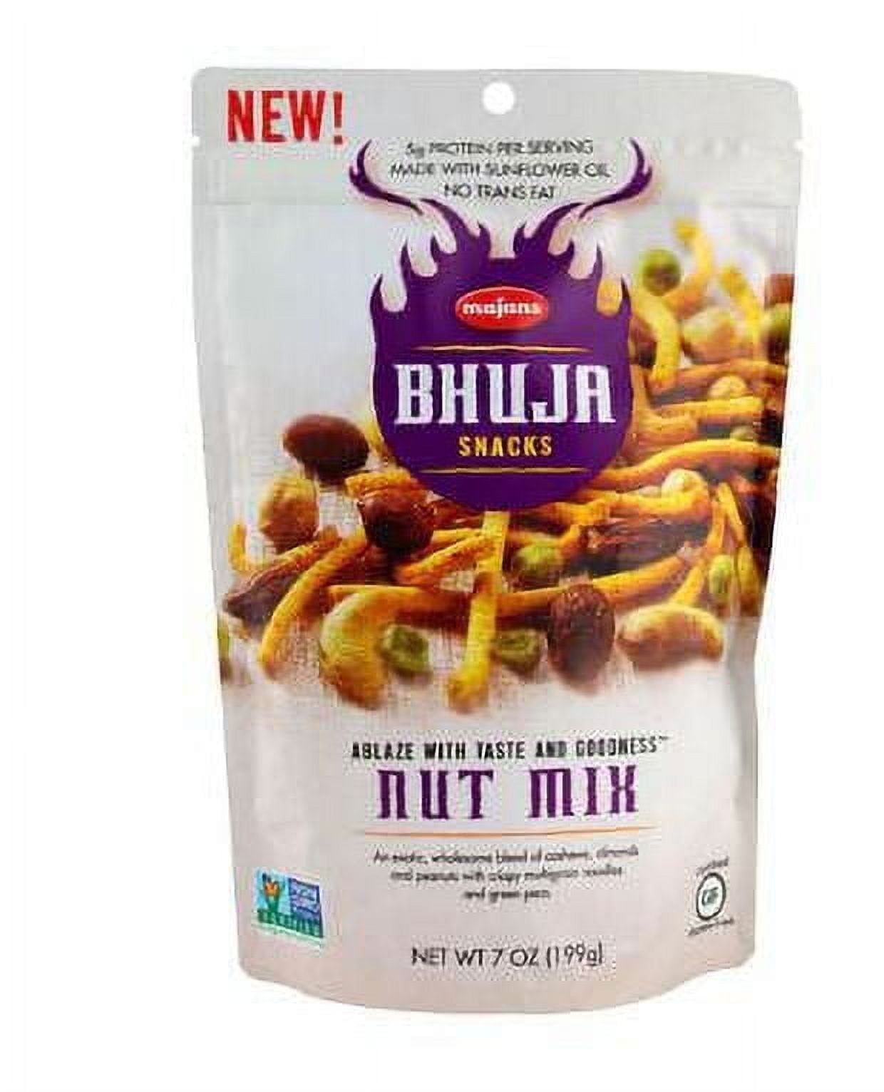 Bhuja Snacks Nut Mix Gluten Free 7 oz Pack of 2 - Walmart.com