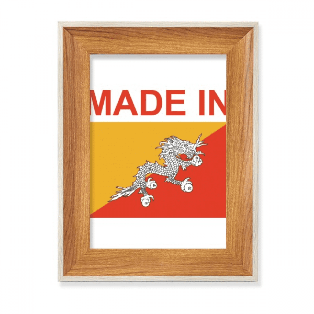 Bhutan Country Love Desktop Wooden Photo Frame Display Picture Art ...