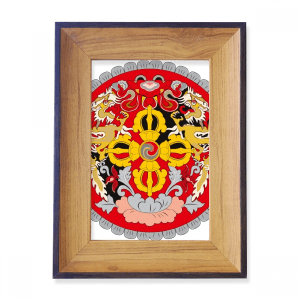 Bhutan National Emblem Country Photo Frame Exhibition Display Art ...