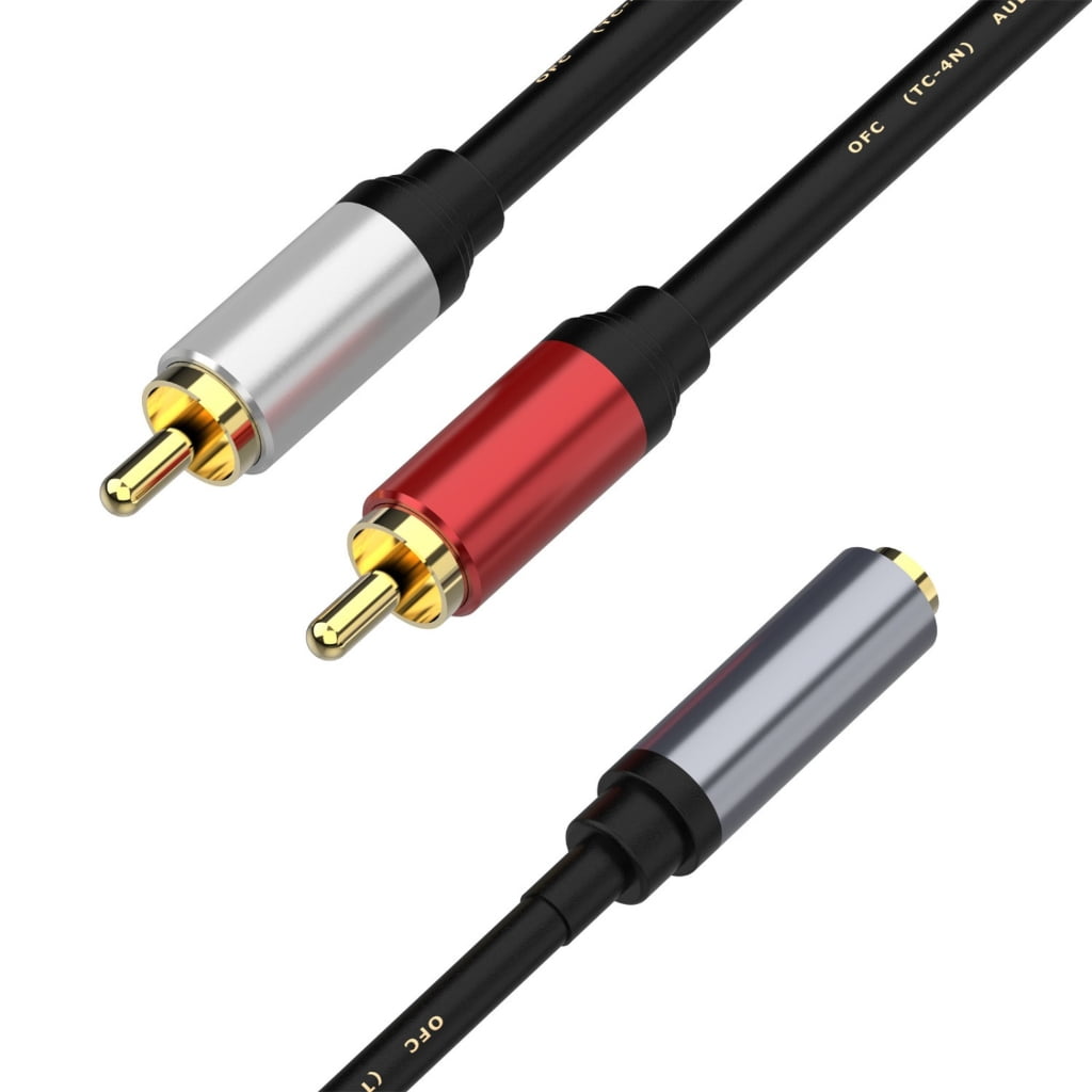 Bi Directional 3.5mm To 2RCA Auditory Connection Adapter Cable For ...