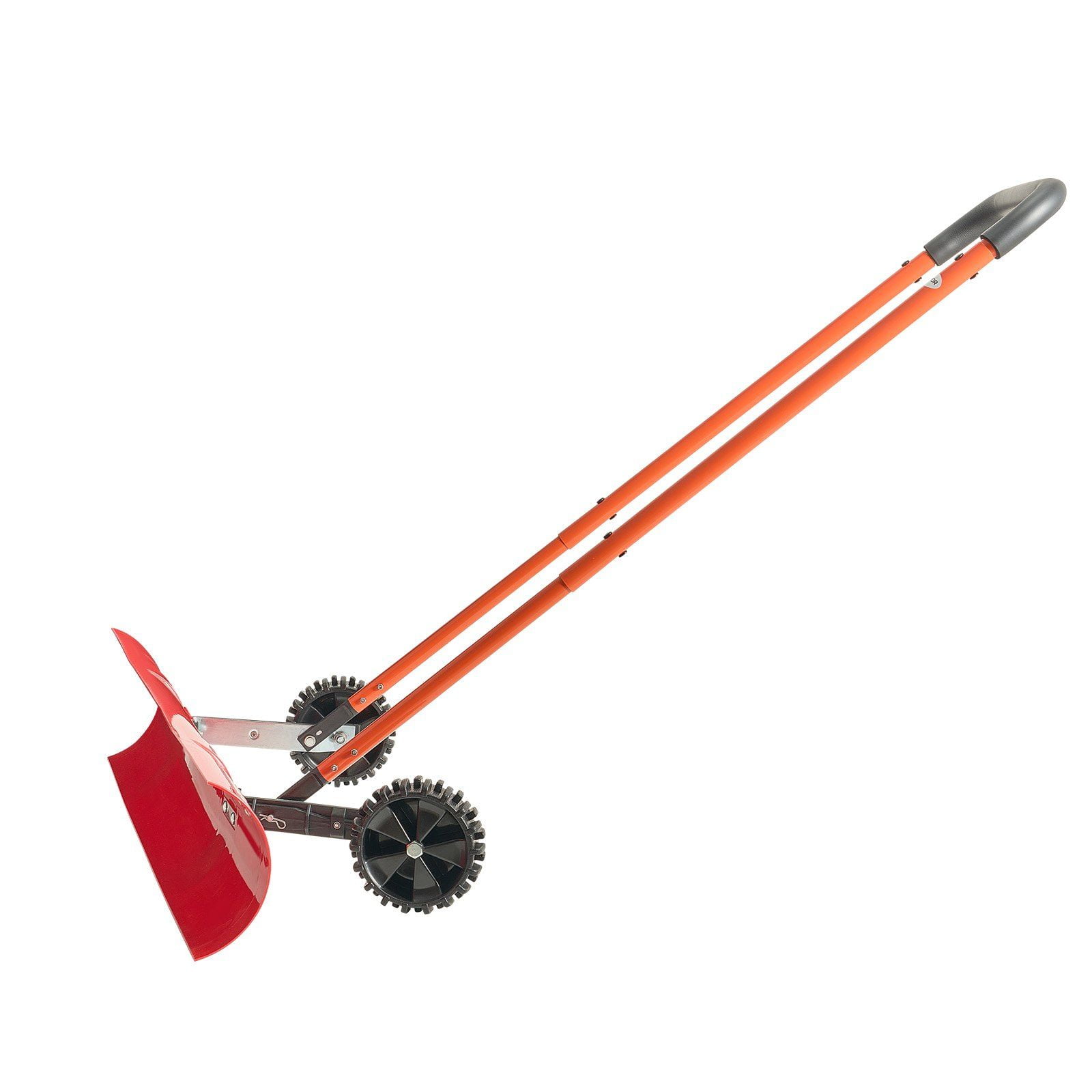 Bi-Directional Snow Pusher on Wheels, 90° Adjustable Handle & 37.8 ...