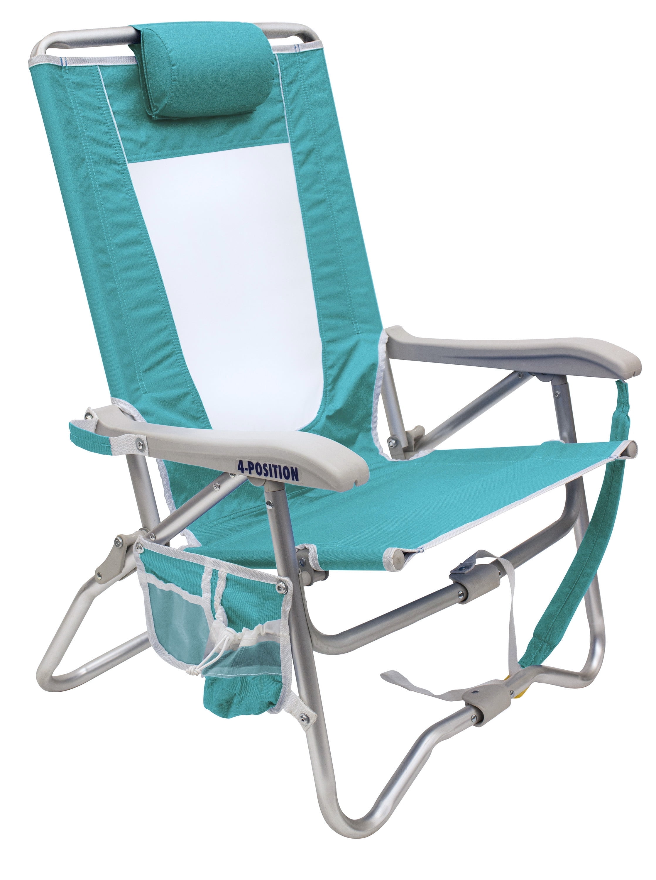 GCI Outdoor Bi-Fold Beach Chair Compact Low Profile Reclining Chair ...